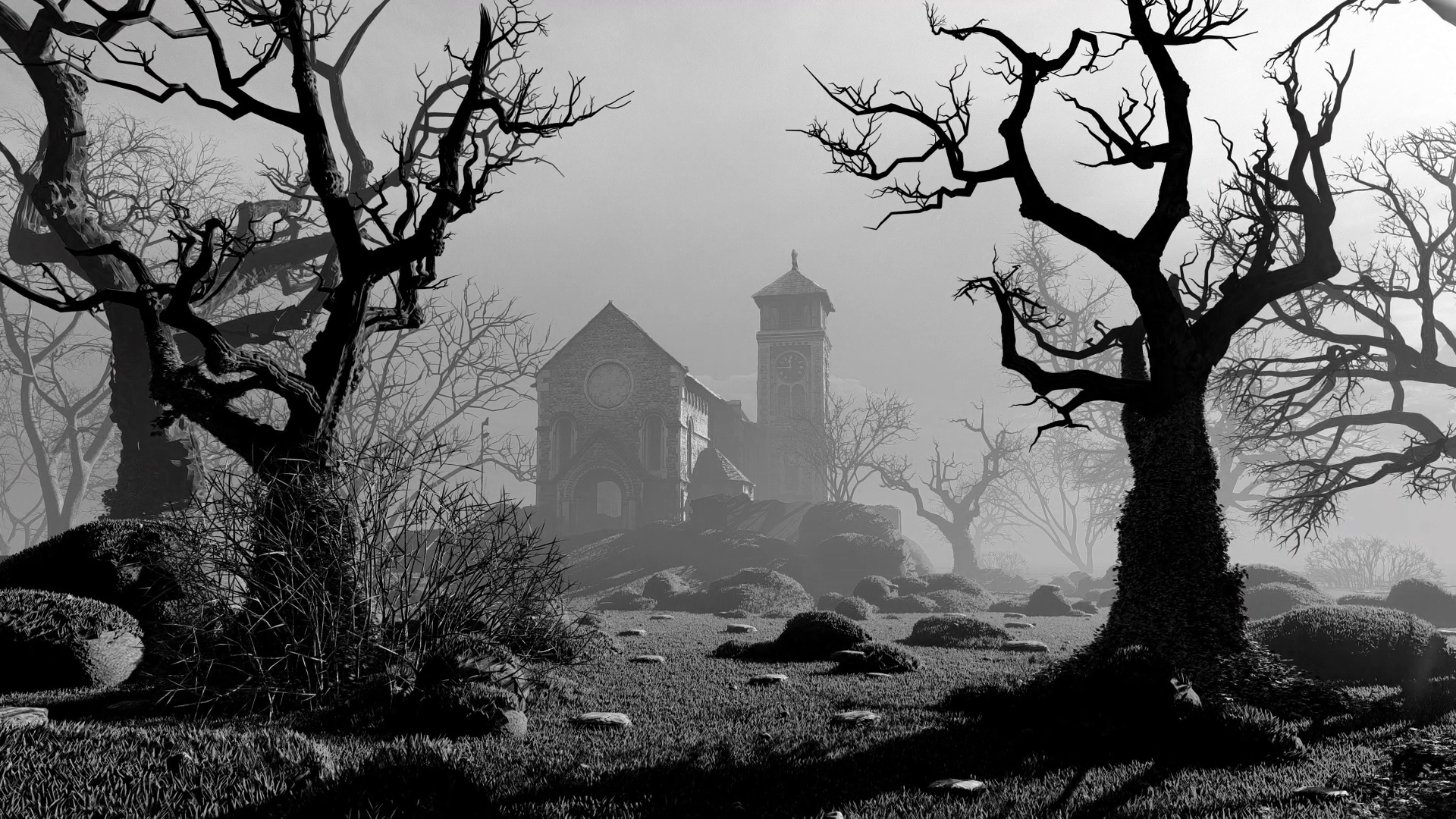 Old Church In Dark Forest Stock Motion Graphics SBV-348413842 - Storyblocks