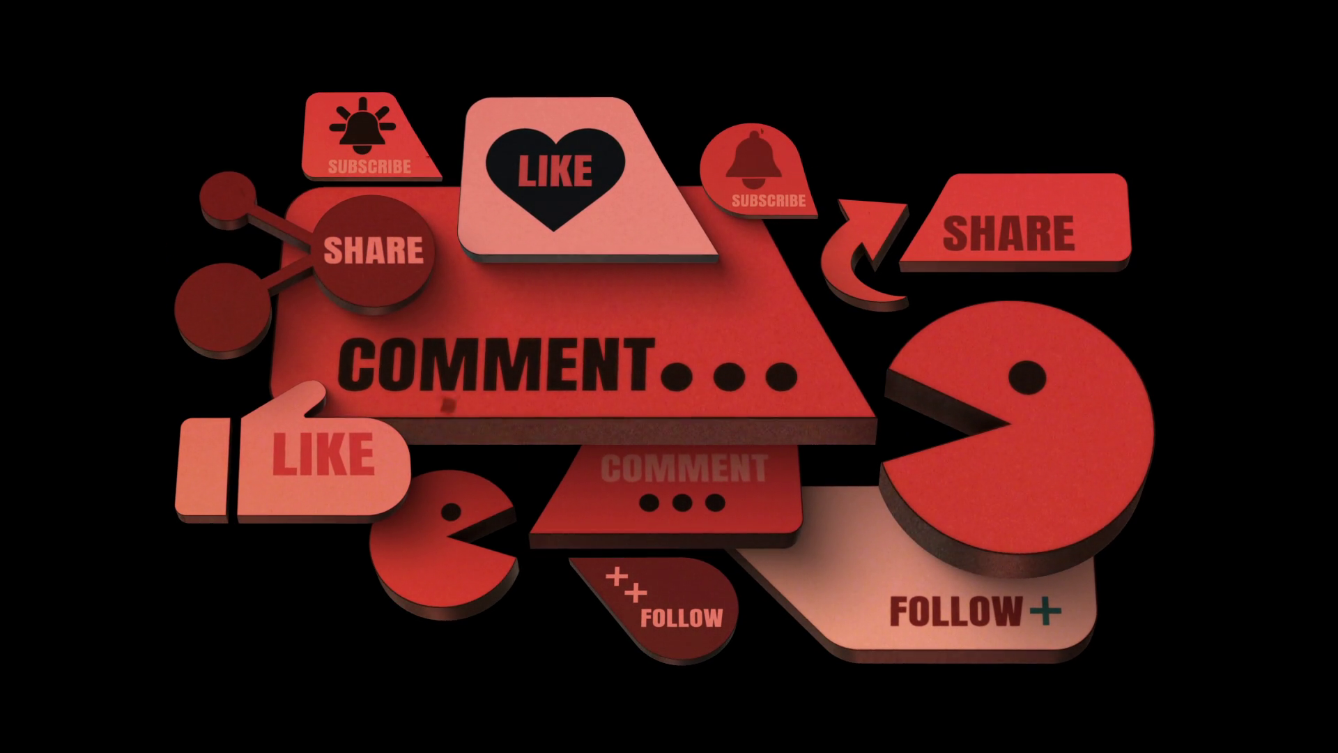 Vintage Style Social Icons Cluster Stock Motion Graphics SBV-351984515 ...
