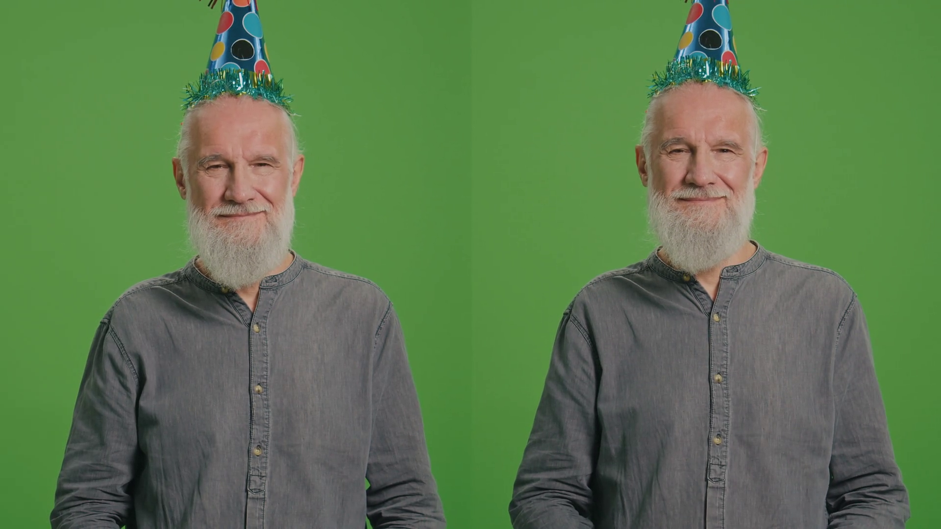2-in-1 Split Green Screen Montage Portrait Stock Footage SBV-348457181 ...