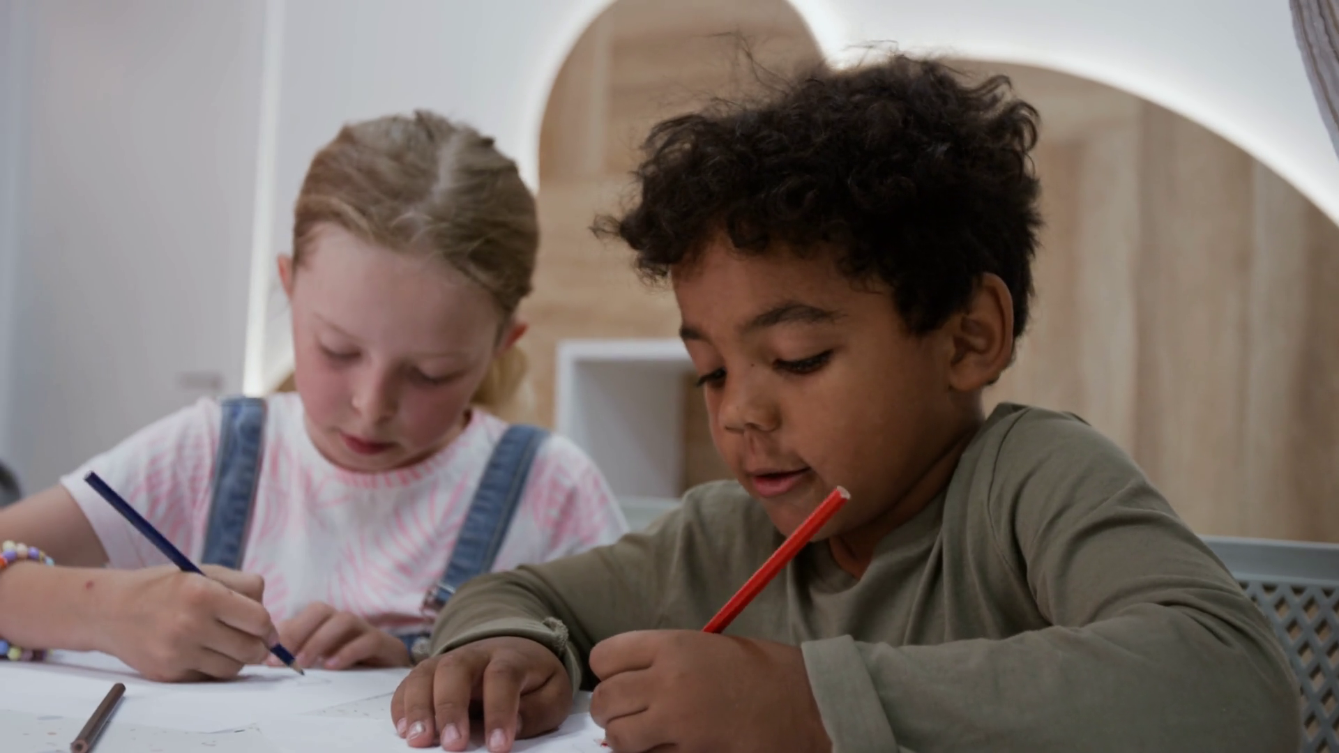 Medium Shot Of Diverse Gen Alpha Children Stock Footage SBV-350736034 ...