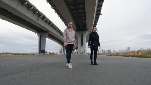 Women Doing Splits In Park Stock Footage: Royalty-Free Video Clips ...