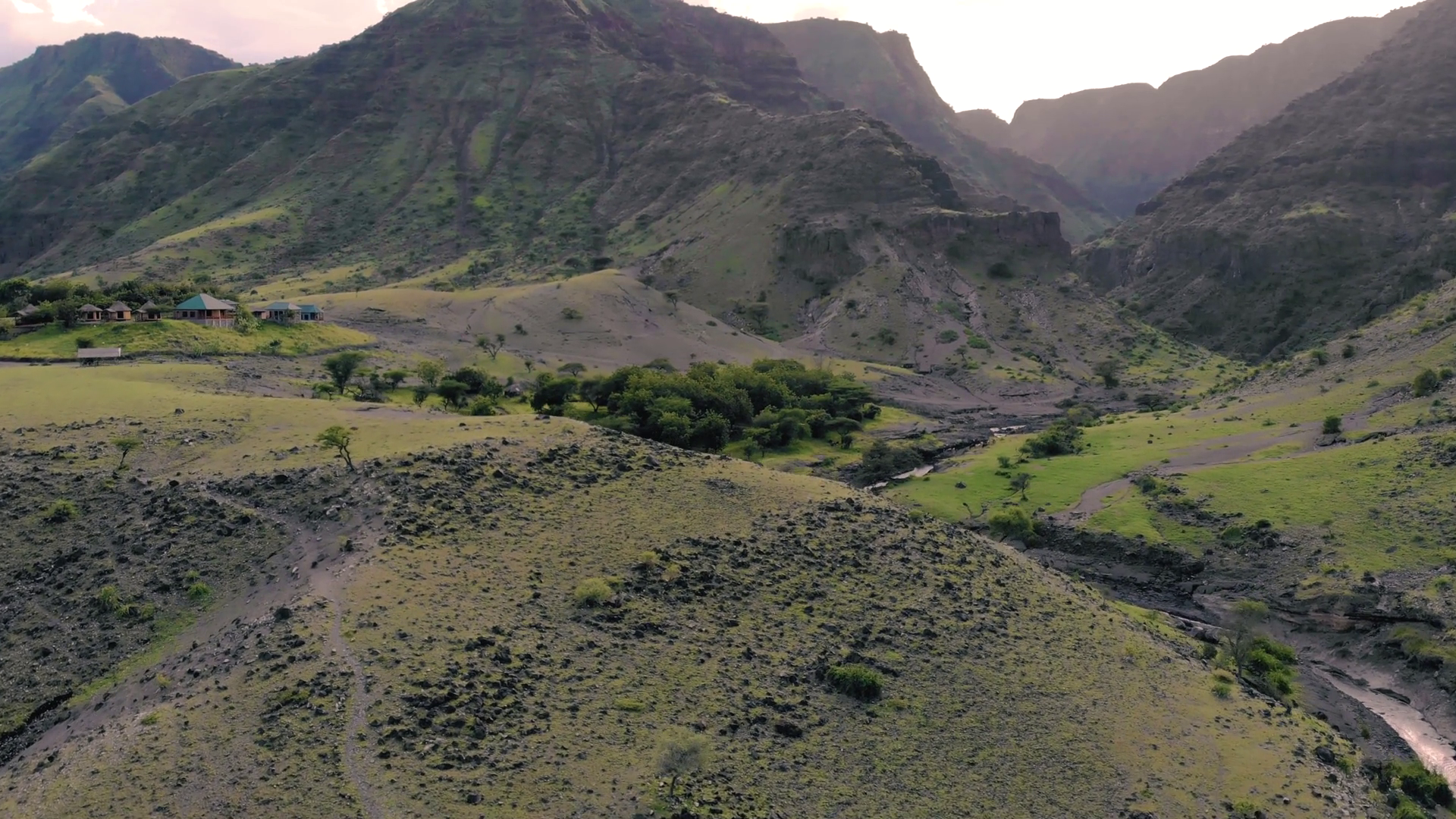 Flying Through Gorge In Great Rift Valley In Stock Footage SBV ...