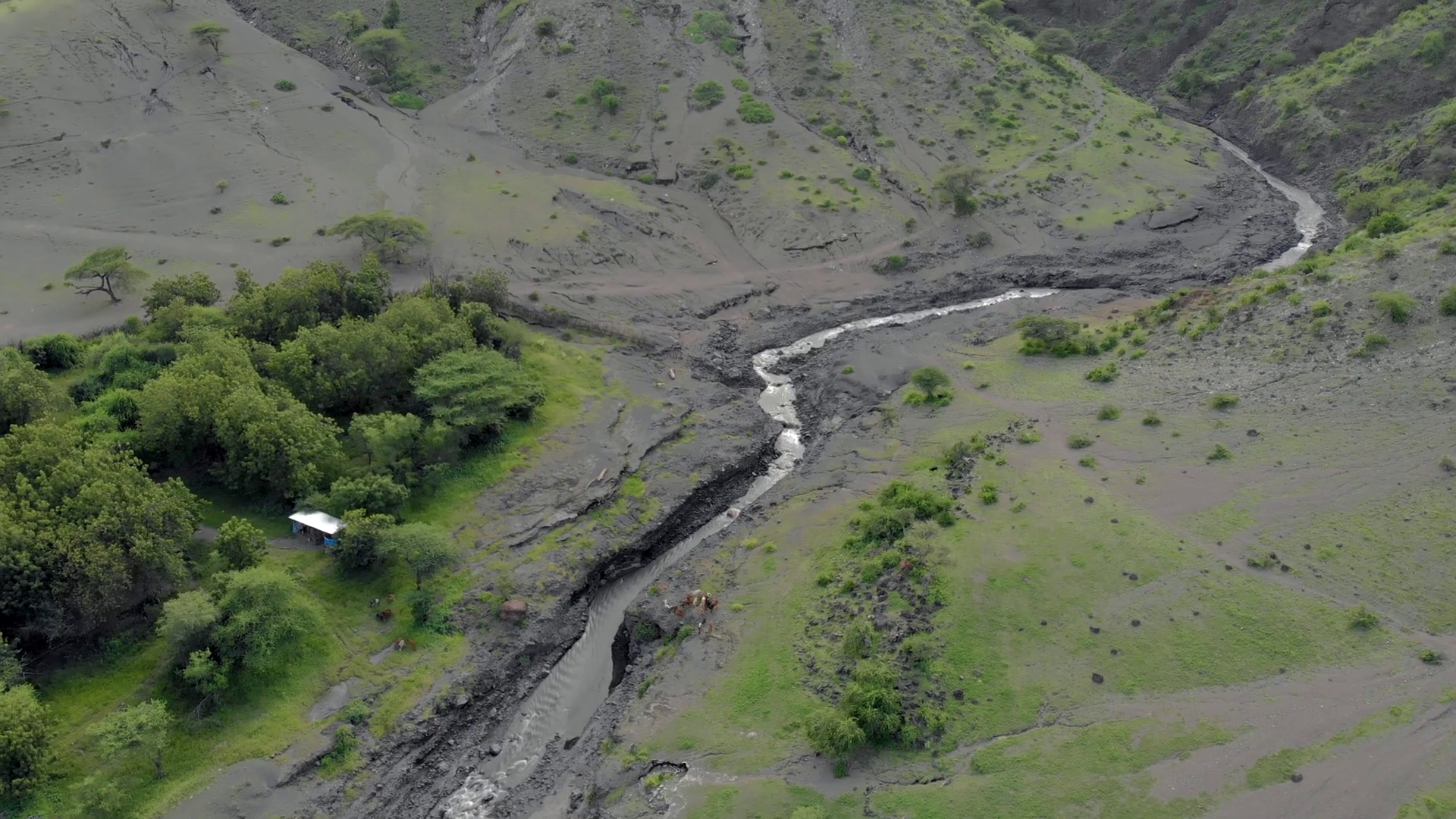 Flying Through Gorge In Great Rift Valley In Stock Footage SBV ...