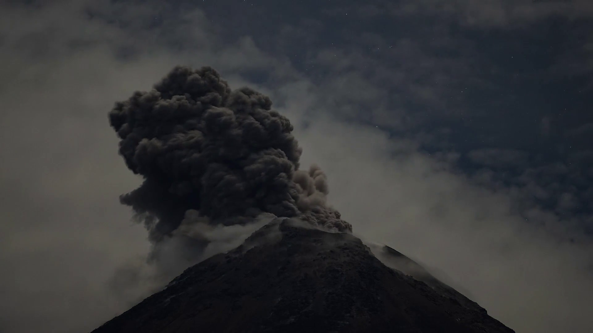 Volcanic Lightning In Ash Clouds During Stock Footage SBV-351901555 ...