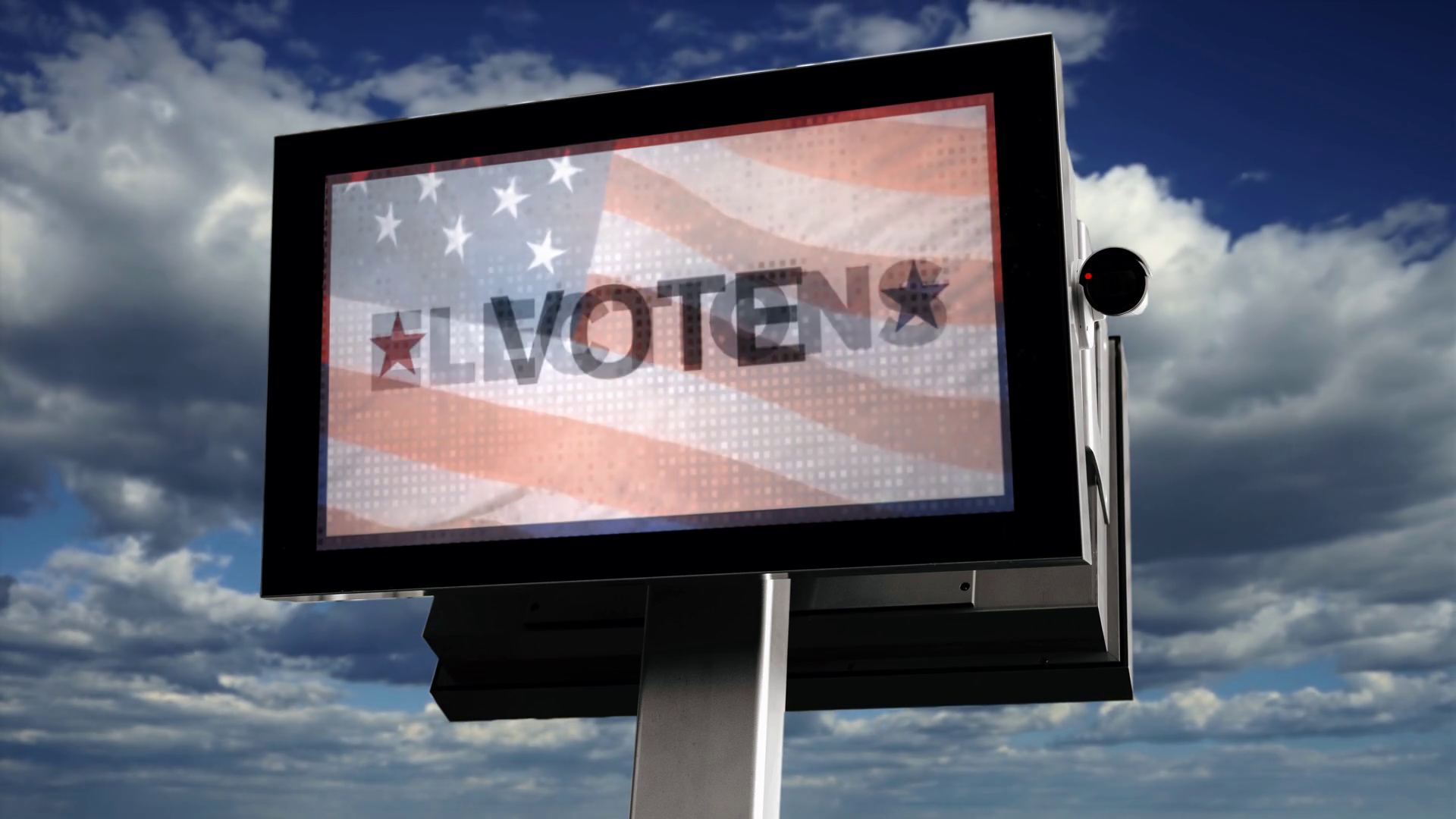 Street Monitor Screen Vote Elections Stock Footage SBV-352306708 ...