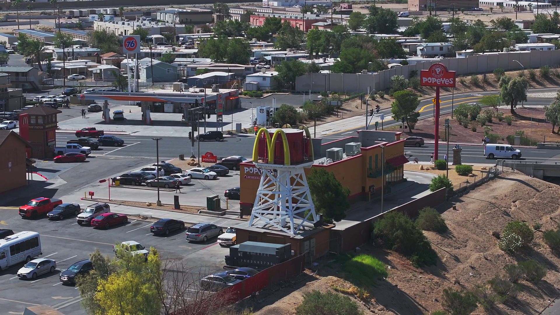 Barstow California Usa 2023: Aerial View Of Stock Footage SBV-348717572 ...