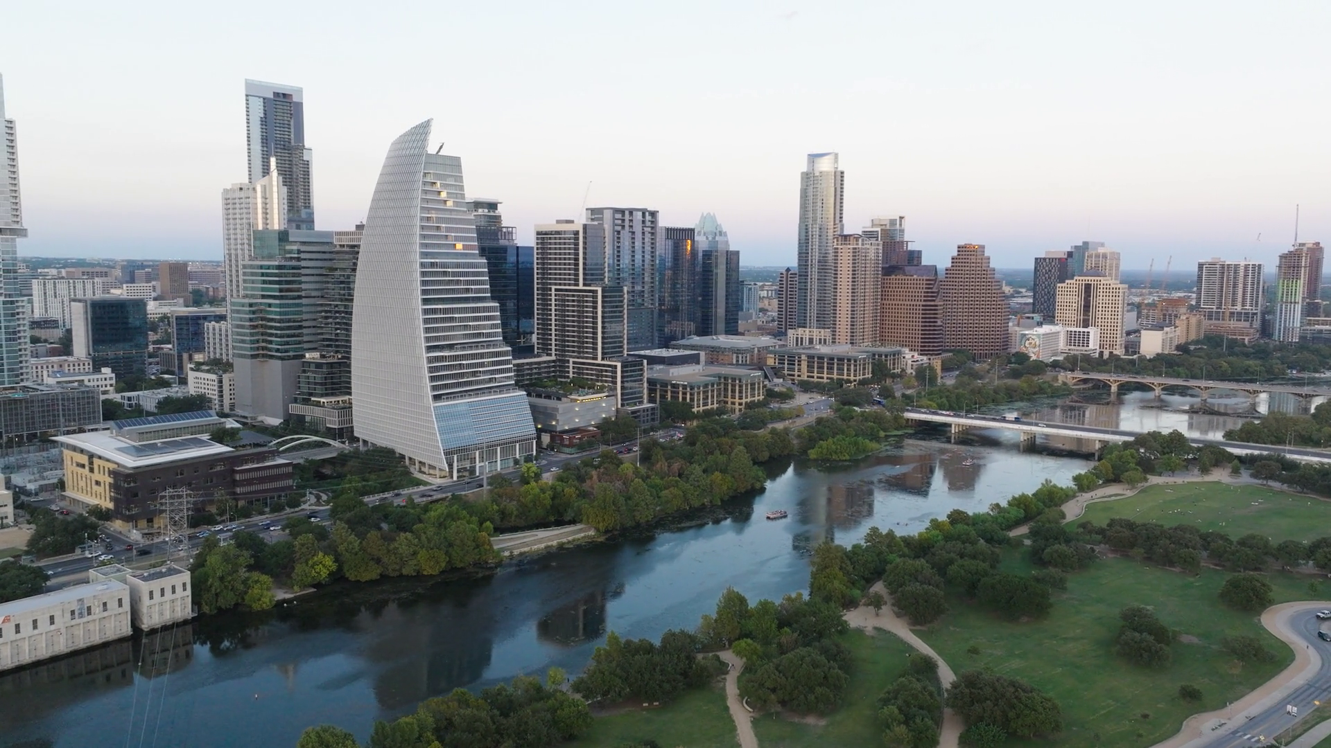 Austin Colorado River Downtown 27 Stock Footage SBV-349075232 - Storyblocks