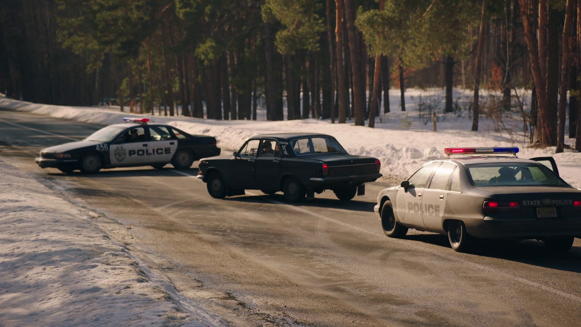 Police Overtaking Getting Out Of Car To Stock Footage SBV-348417658 ...