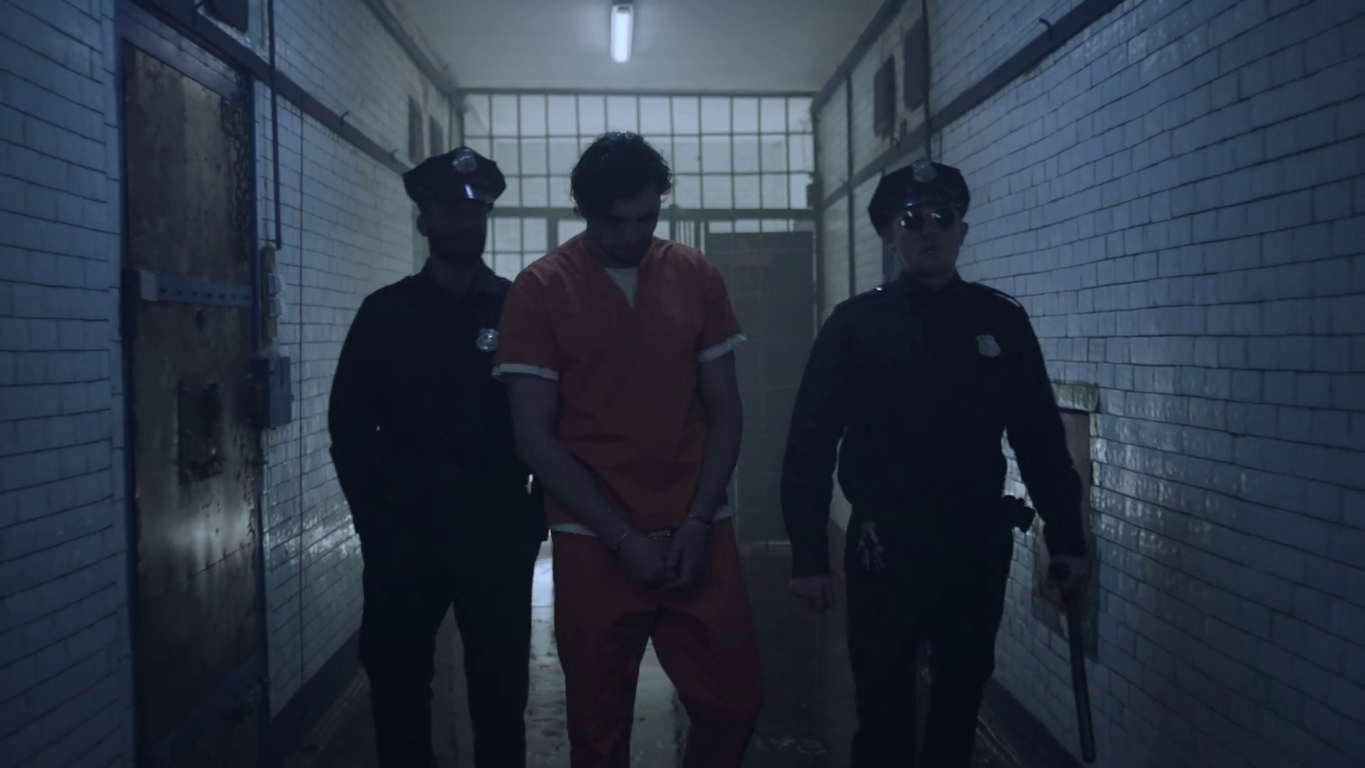 Prisoner Prison Guards Wardens Hall: Within Stock Footage SBV-348424530 ...