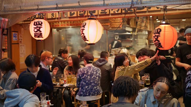 Busy Restaurant With People Stock Footage: Royalty-Free Video Clips ...