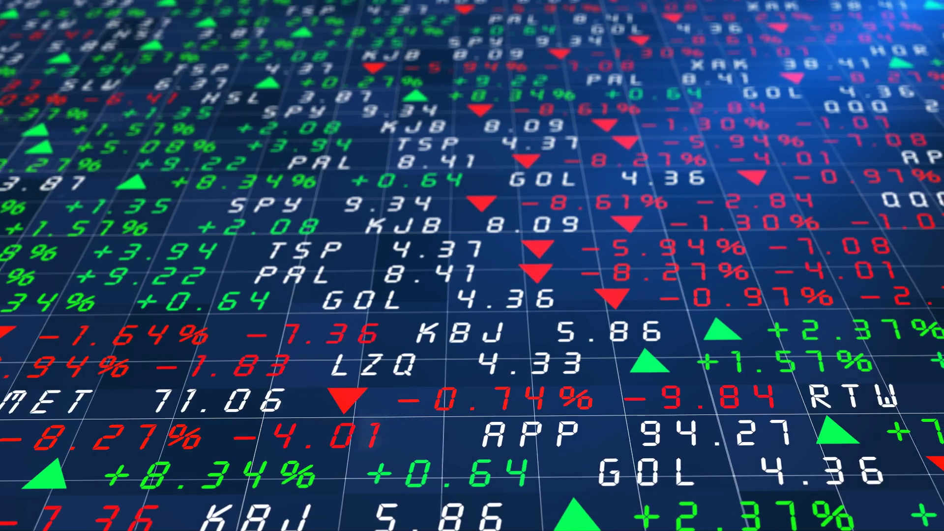 Financial Market Stock Quote Trend Panel Stock Motion Graphics SBV ...