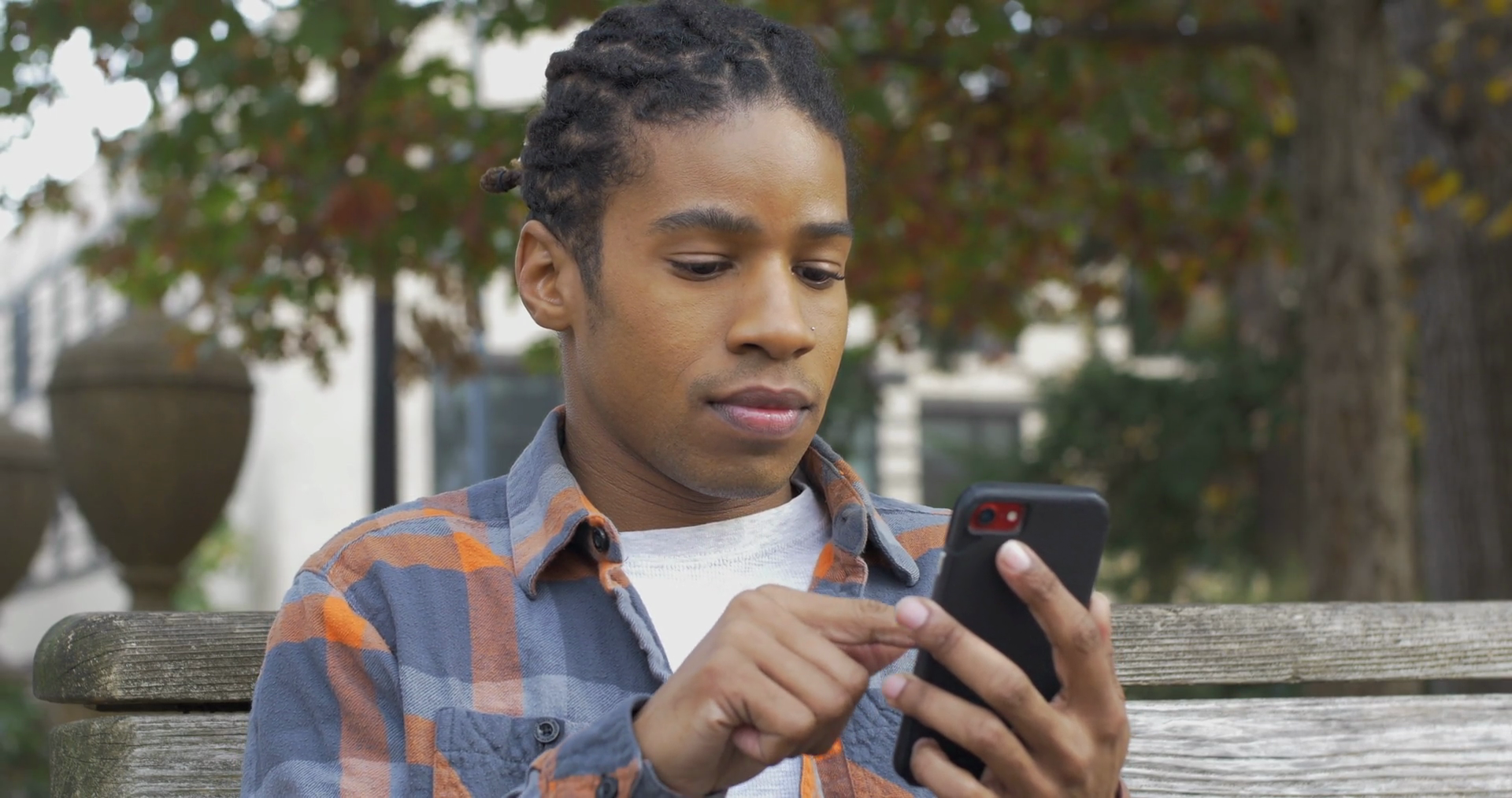 Gen Z Man Scrolling On Phone Stock Footage SBV-337981889 - Storyblocks