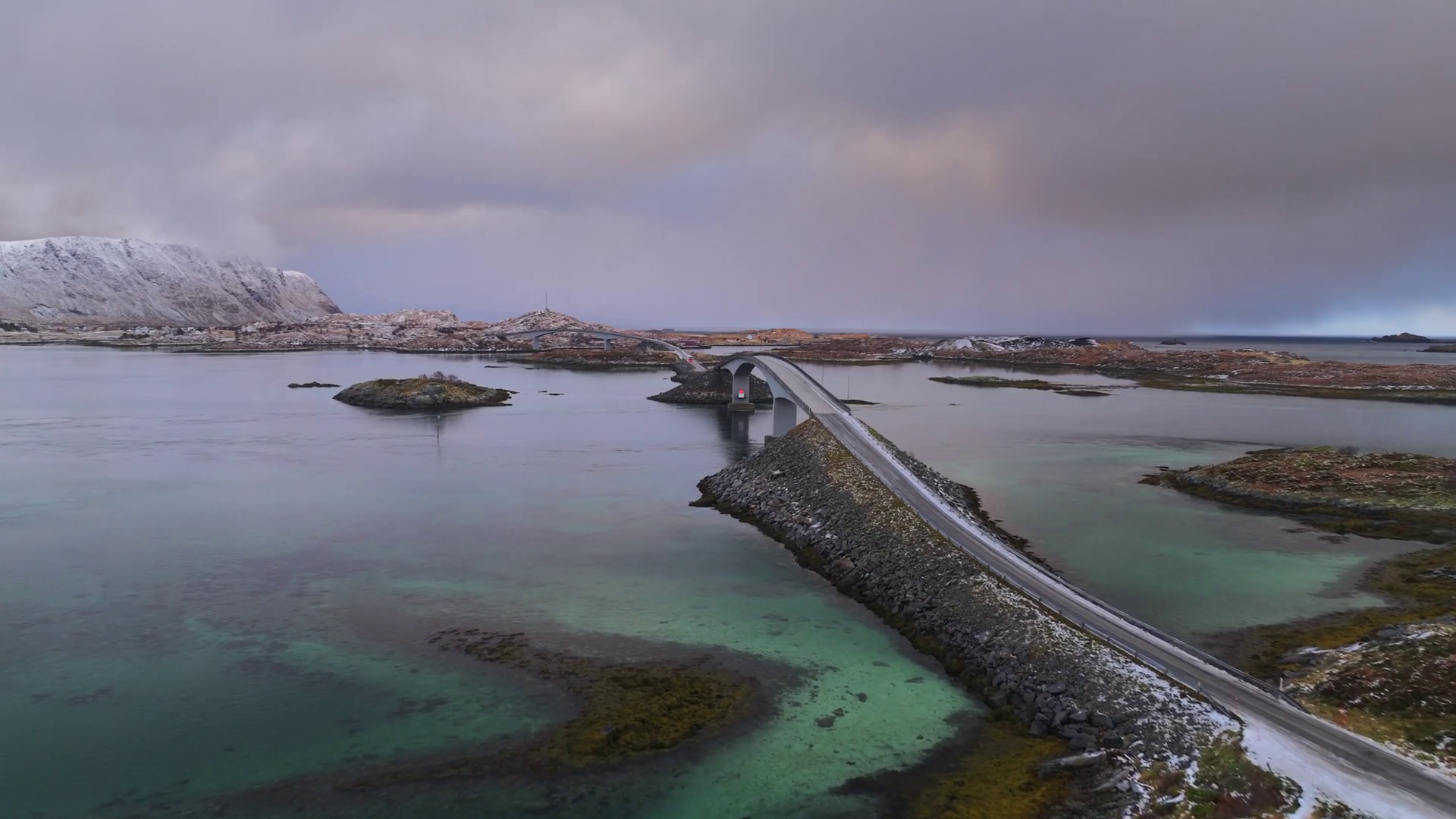 Aerial View Of Bridge Connecting Islands In Stock Footage SBV-353334671 ...
