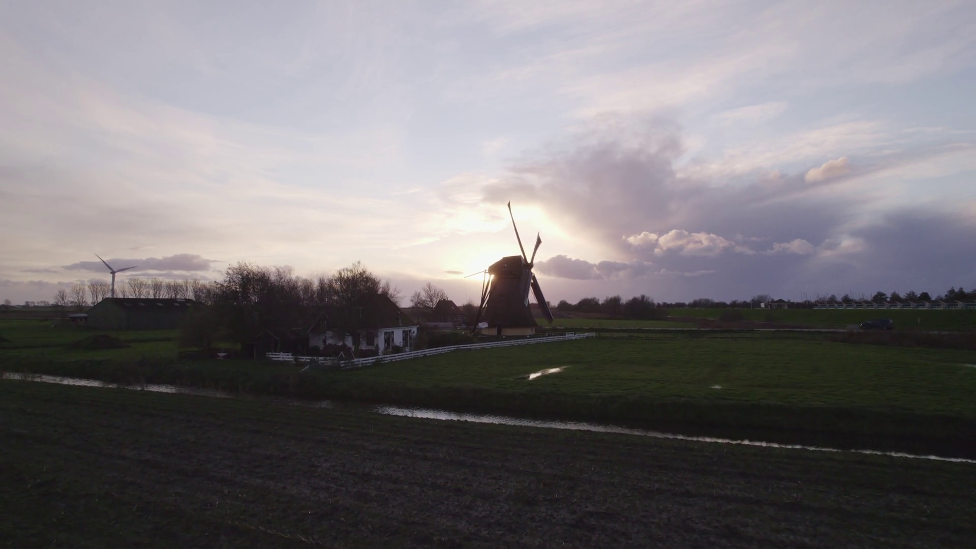 Aerial View Of Famous Spinning Dutch Stock Footage SBV-348910748 ...