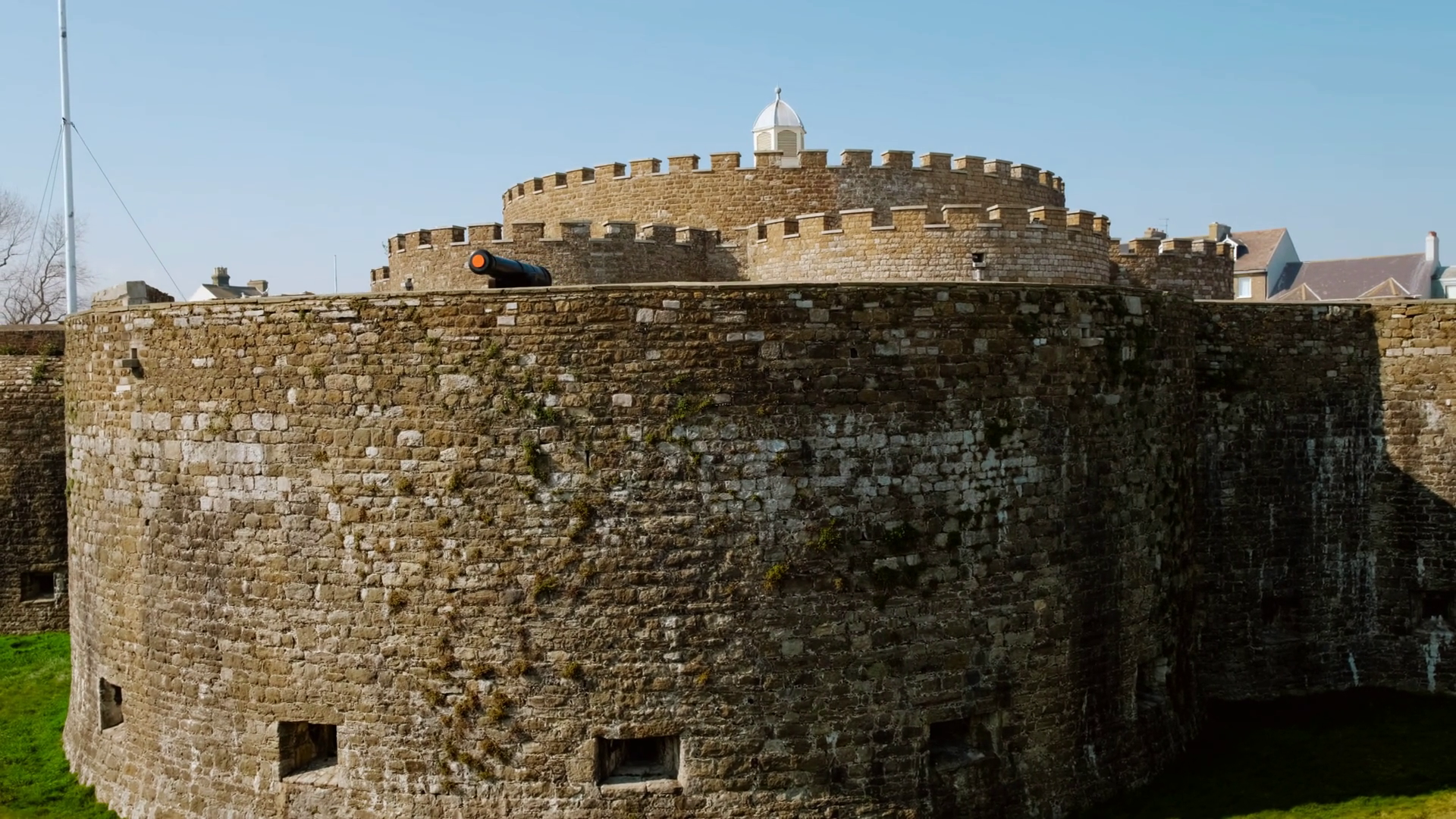 Stunning View Of Deal Castle Off Kent Coast Stock Footage SBV-352625196 ...