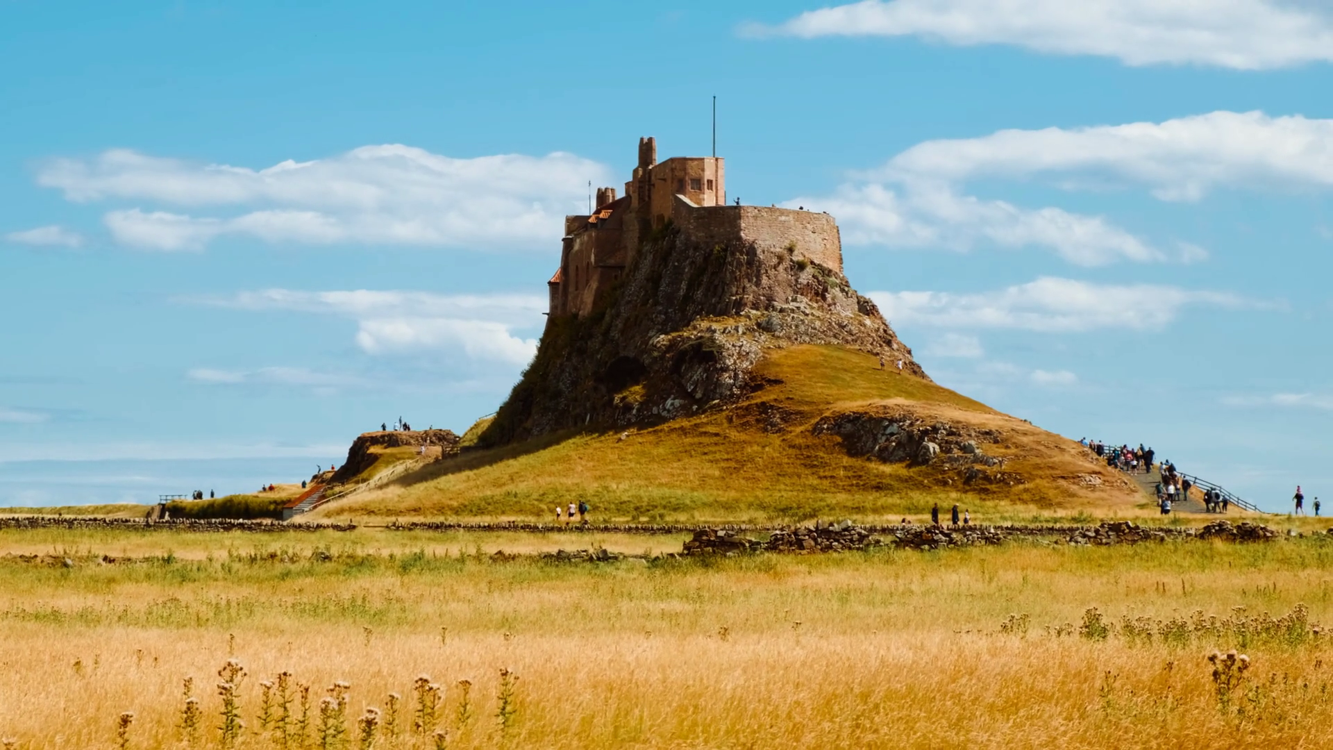 The Holy Island Of Lindisfarne Stock Footage SBV-352543036 - Storyblocks