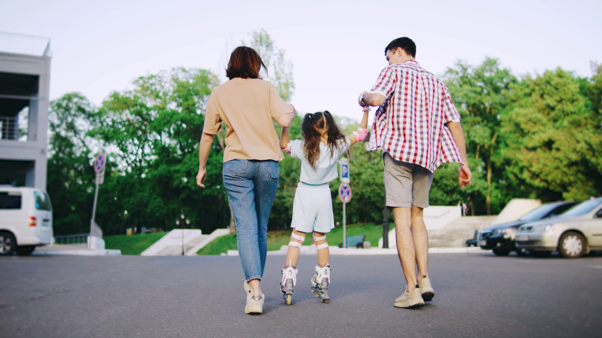 A Family Enjoying Fun Day Out Cherished Stock Footage SBV-349184373 ...
