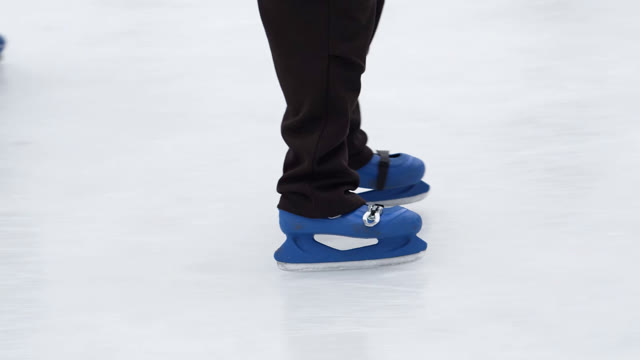 Ice Skating Sliding Stock Footage: Royalty-Free Video Clips - Storyblocks