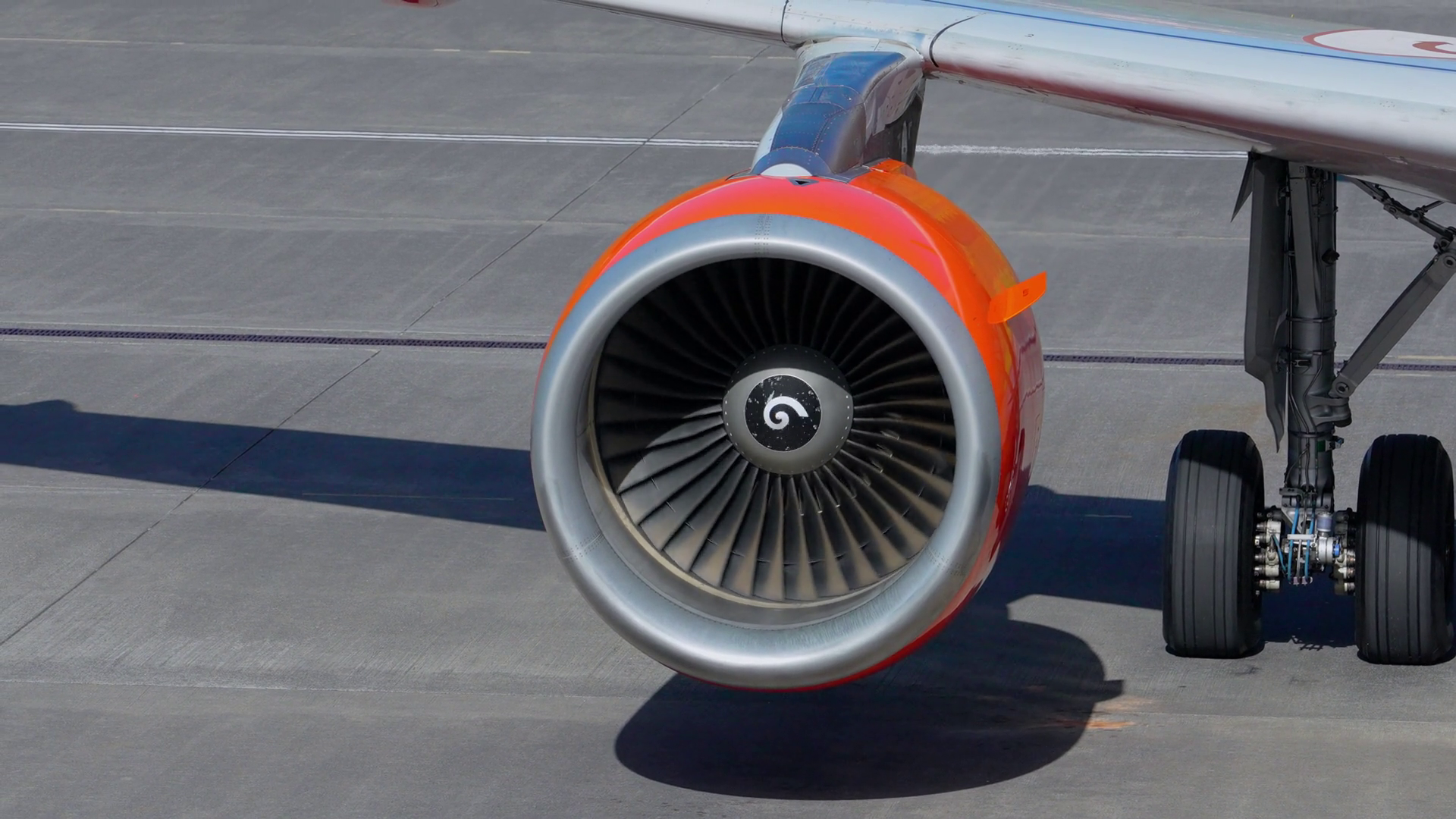 Close-up View Of Aircraft Engine Showing Stock Footage SBV-351973821 ...