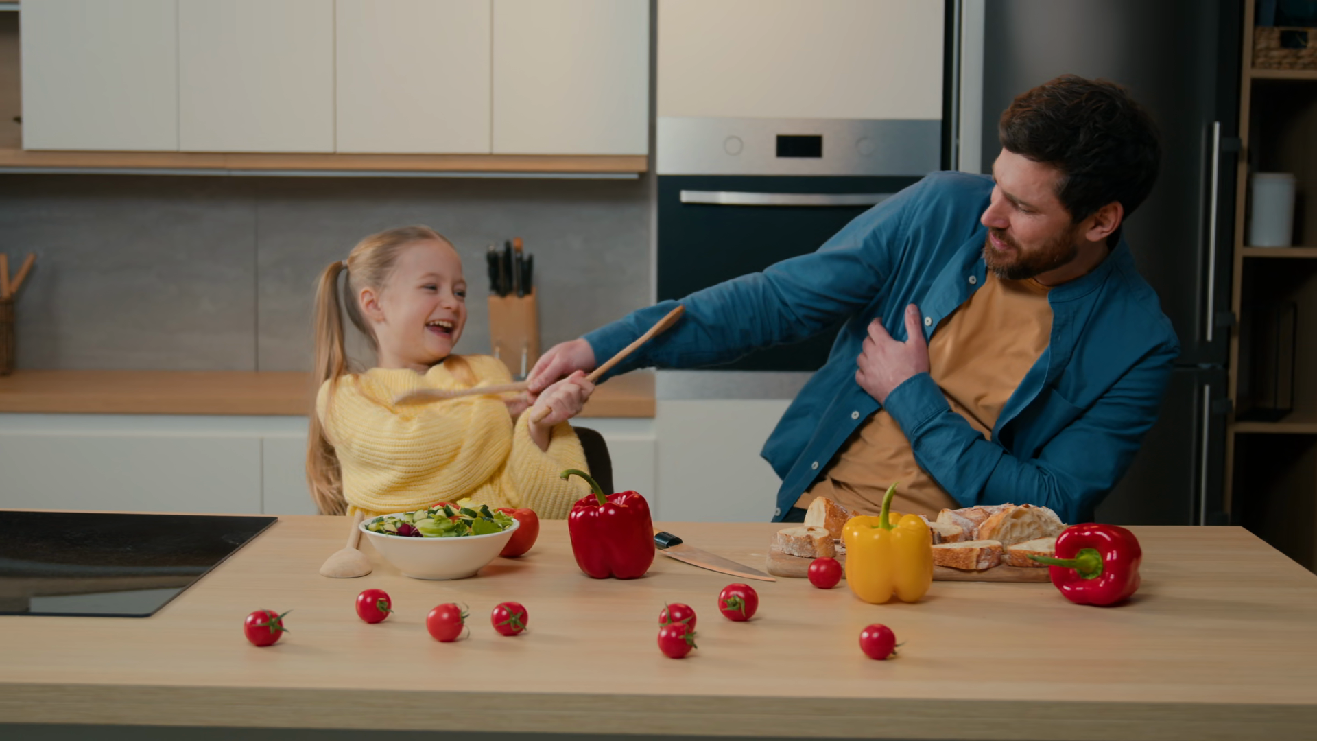 Caucasian Happy Family Having Fun Fooling Stock Footage SBV-353788467 ...