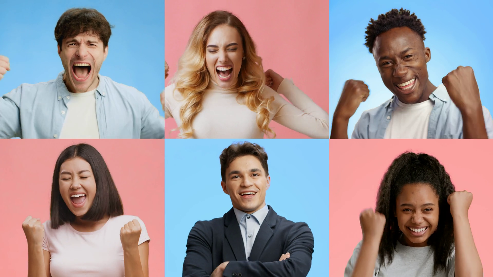 Diverse Adults Children Express Overwhelming Stock Footage SBV ...