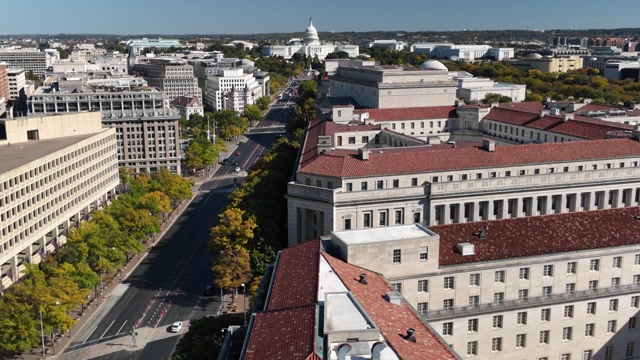 Washington Dc Capitol Building DRONE Stock Footage: Royalty-Free Video ...
