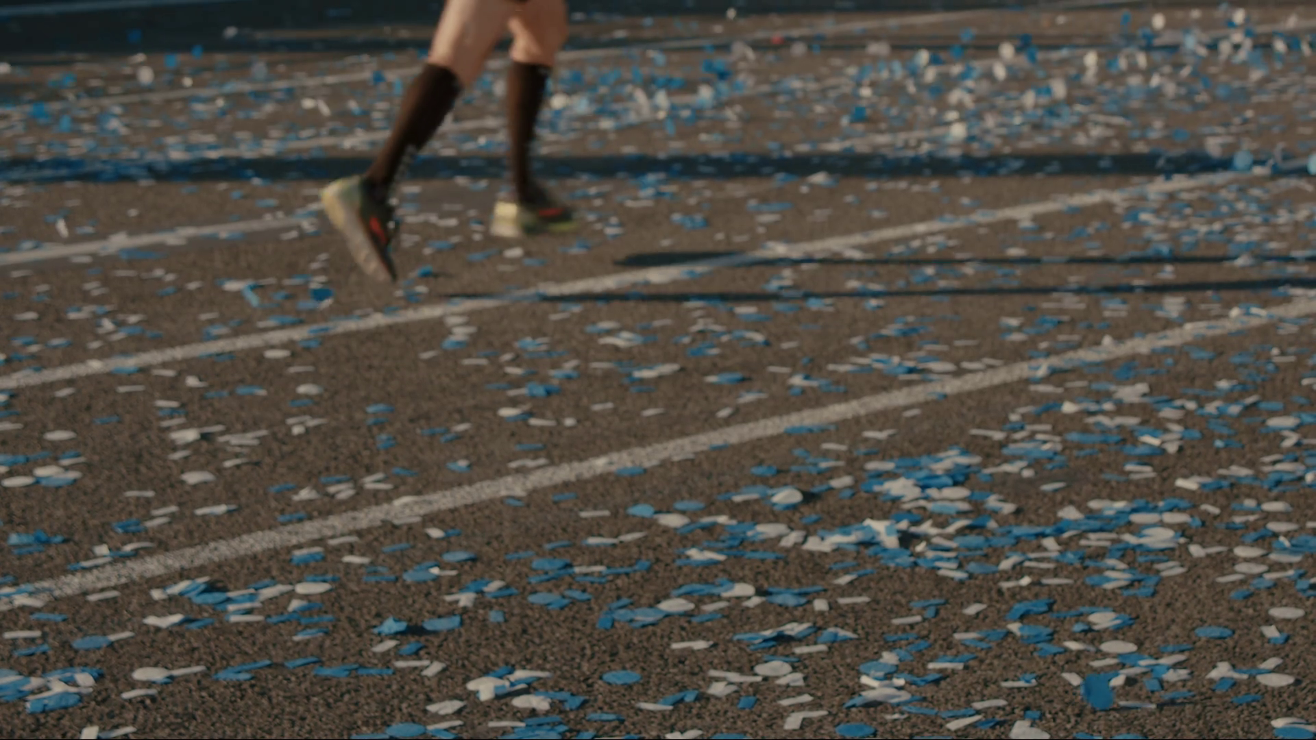 Cinematic Shot Of Unrecognisable Fit Runner Stock Footage SBV-347782767 ...