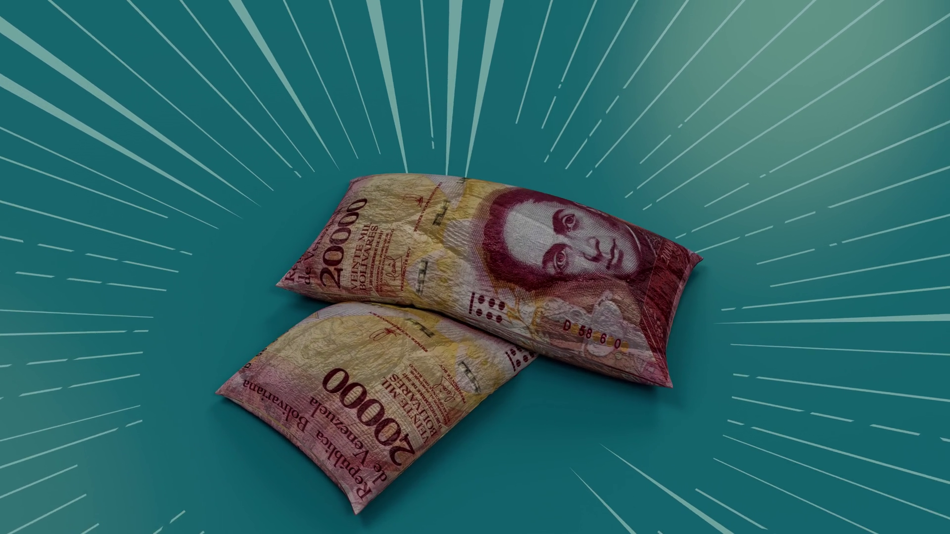 Inflated Venezuela Banknote Visual Metaphor Stock Motion Graphics SBV ...