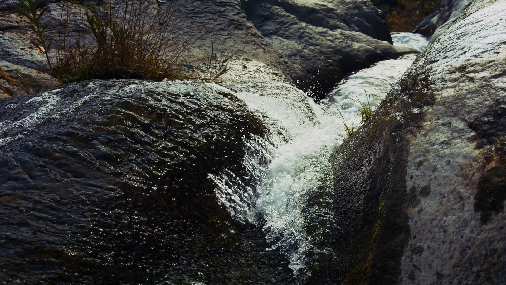 Heavenly Waterfall In Creek Wiew In Green Stock Footage SBV-353221816 ...