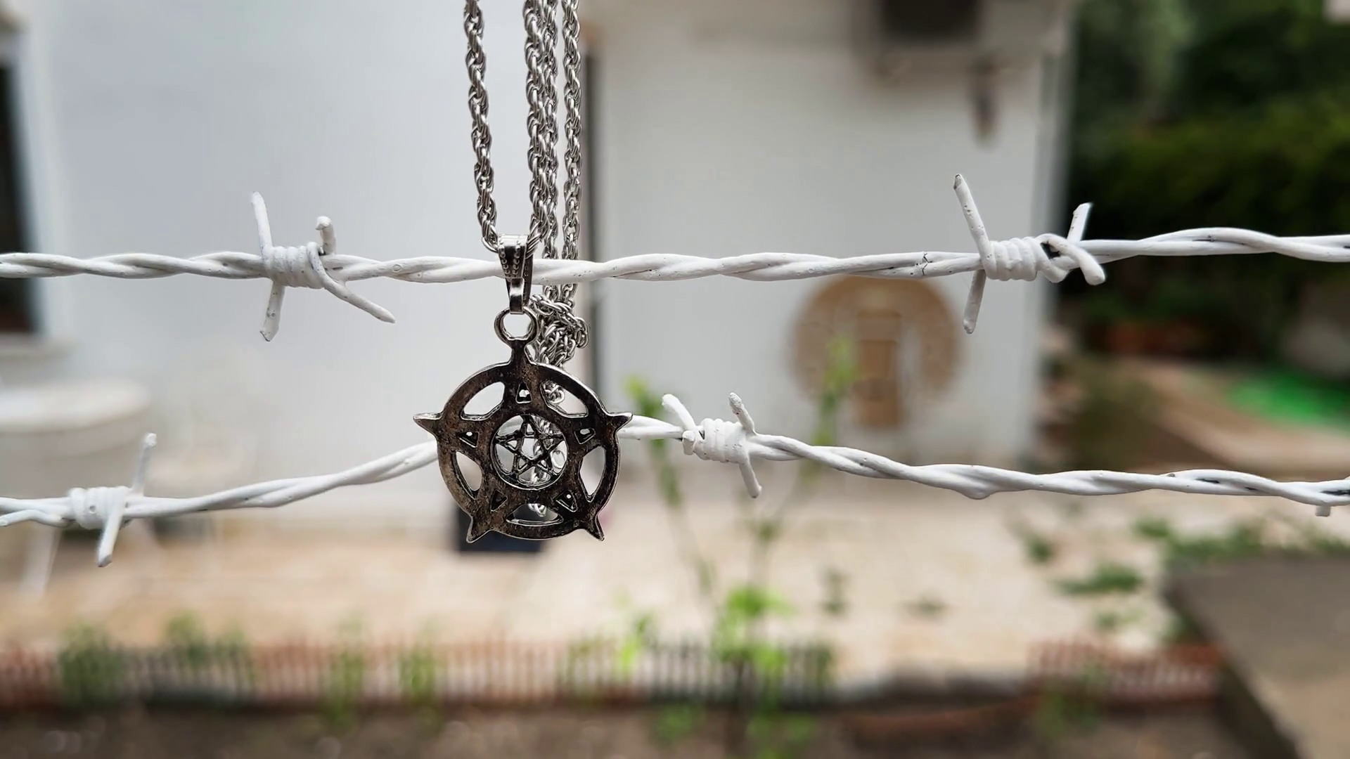 Religious Symbol Pentagram On Chain Hanging Stock Footage SBV-348644516 ...