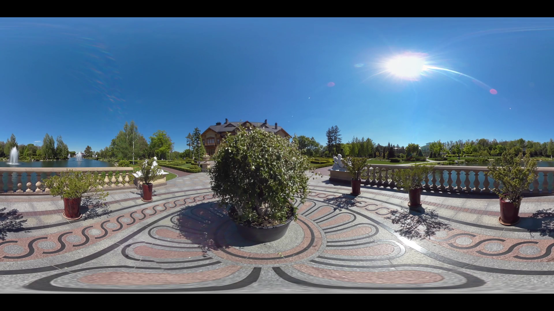 360-degree Panorama: Stunning Garden SBV-315873953 - Storyblocks