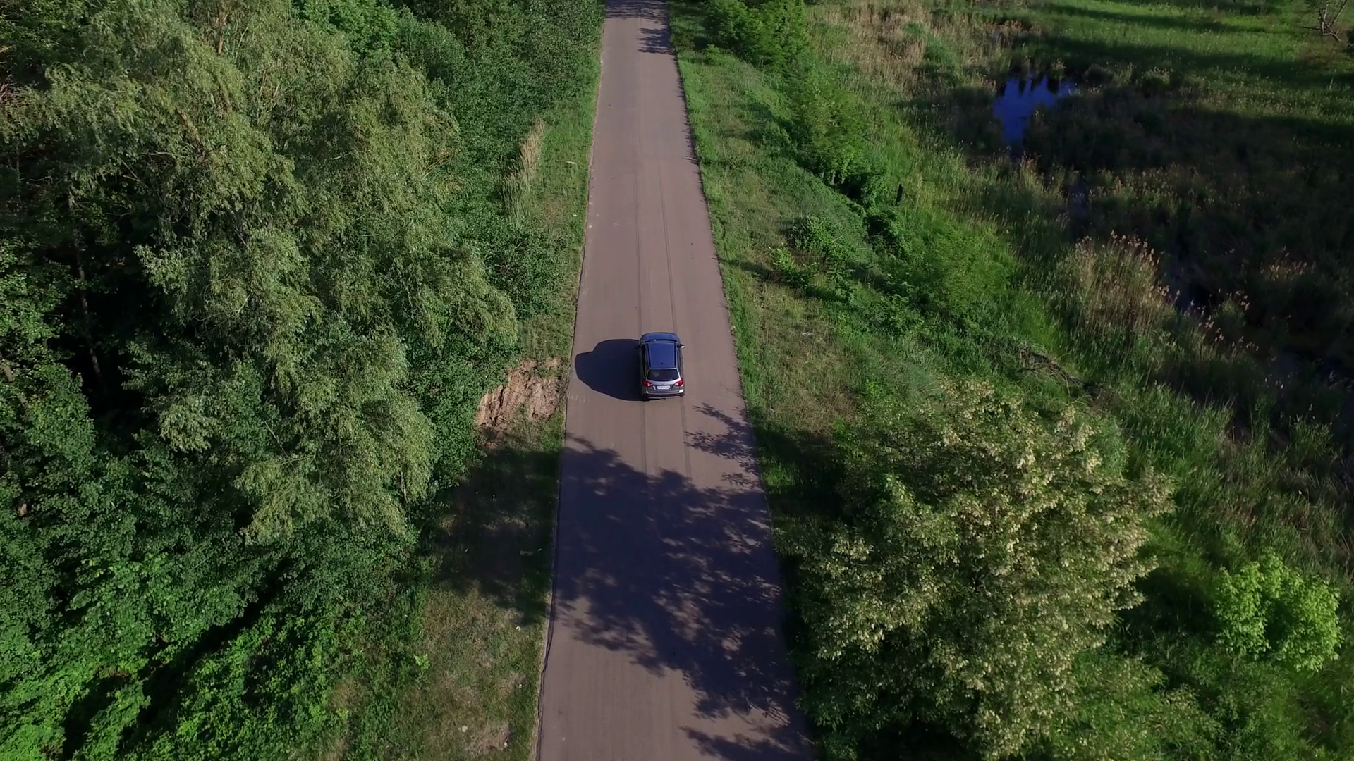 Car Driving On Countryside Road Through Stock Footage SBV-337741574 ...