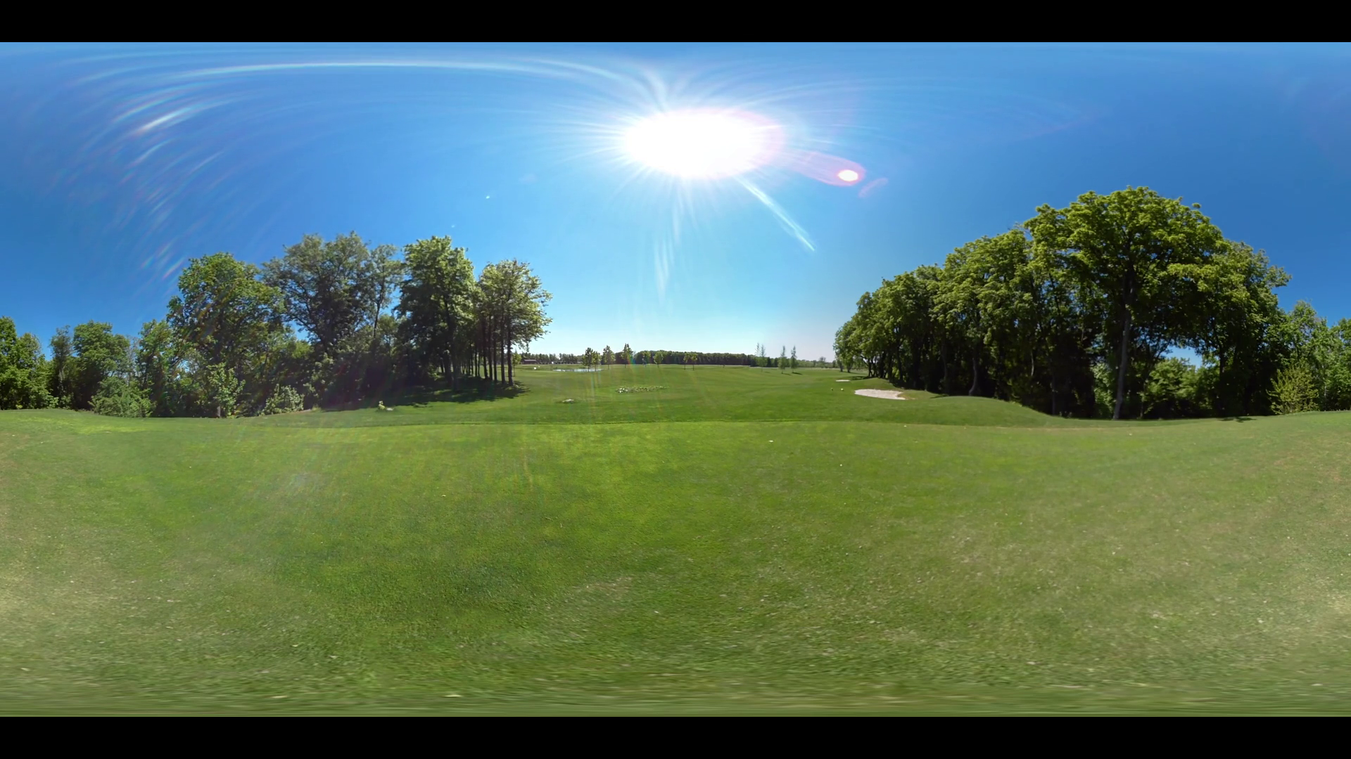 360° Panoramic View Of Beautiful Golf Course SBV-315876021 - Storyblocks