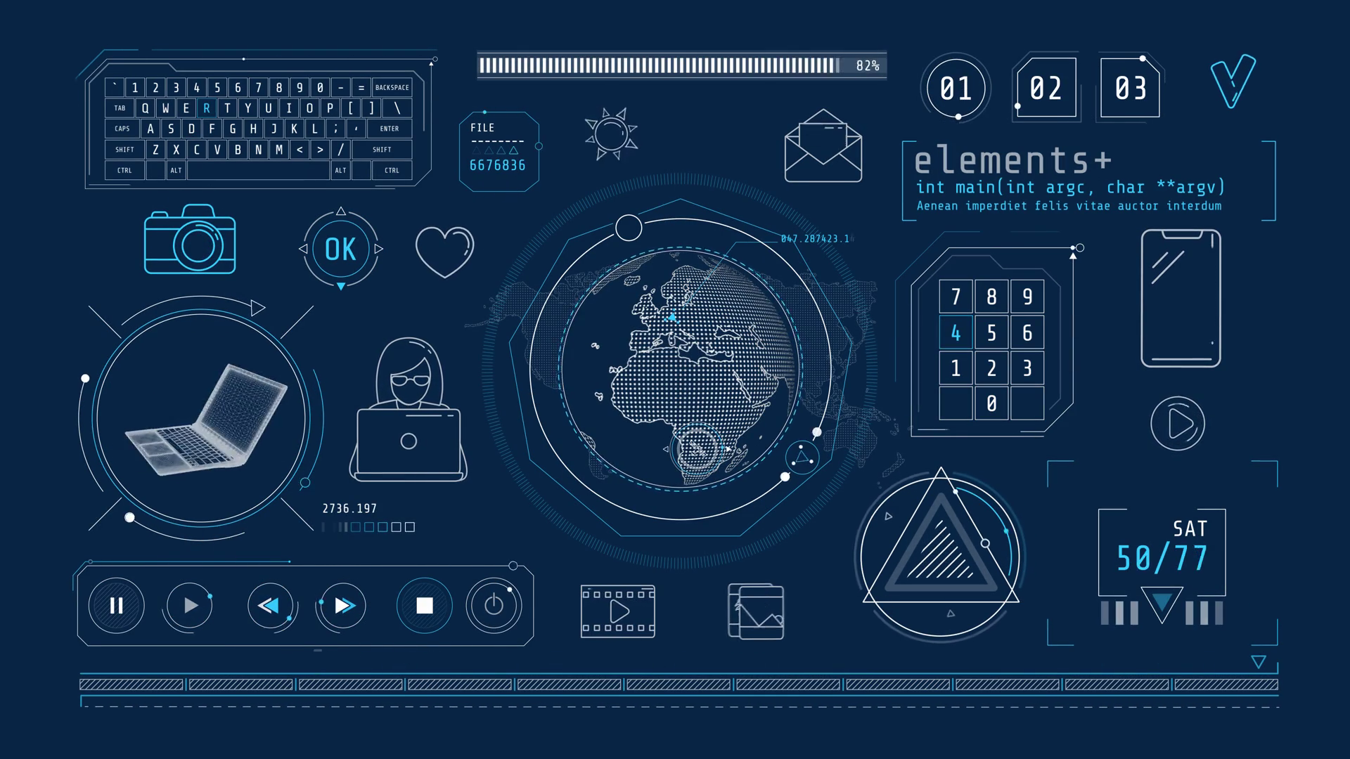 Animated Infographics On Theme Of Internet Stock Motion Graphics SBV ...