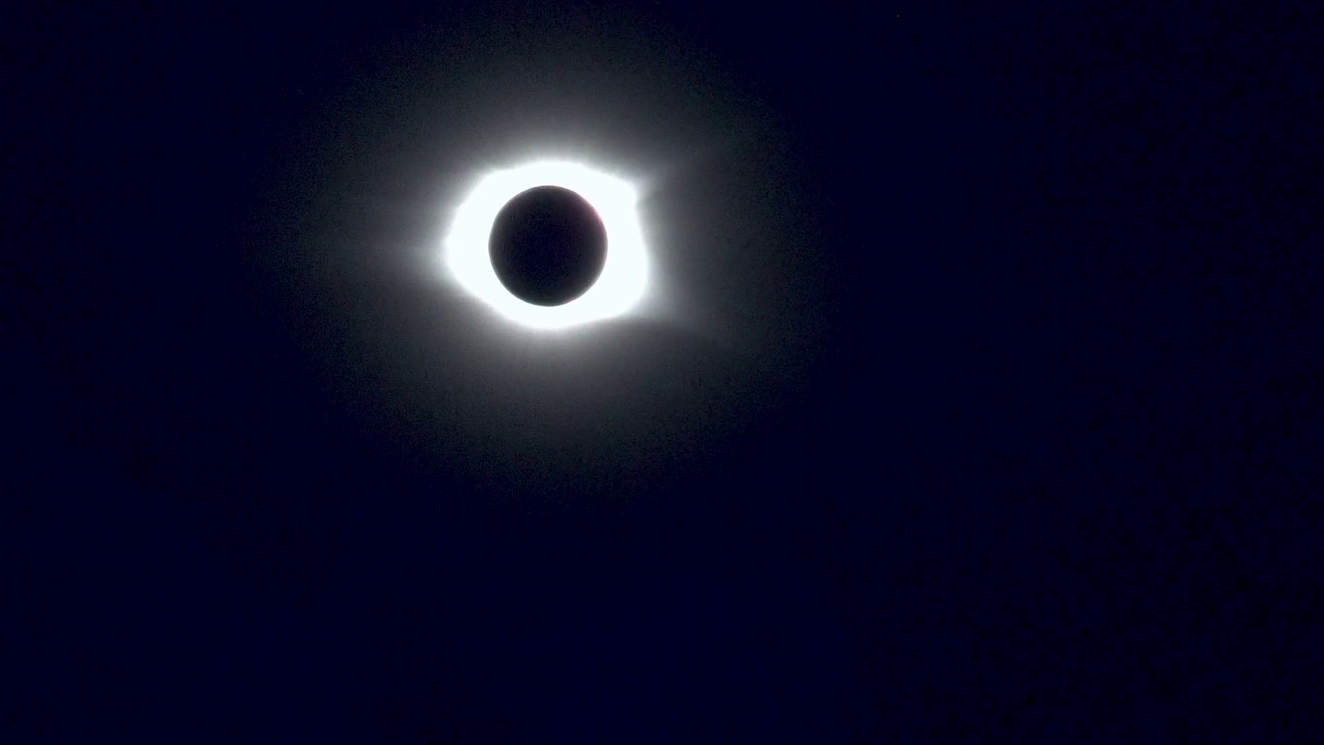 The Moon Blocks Out Sun In Total Solar Stock Footage SBV-324308203 ...