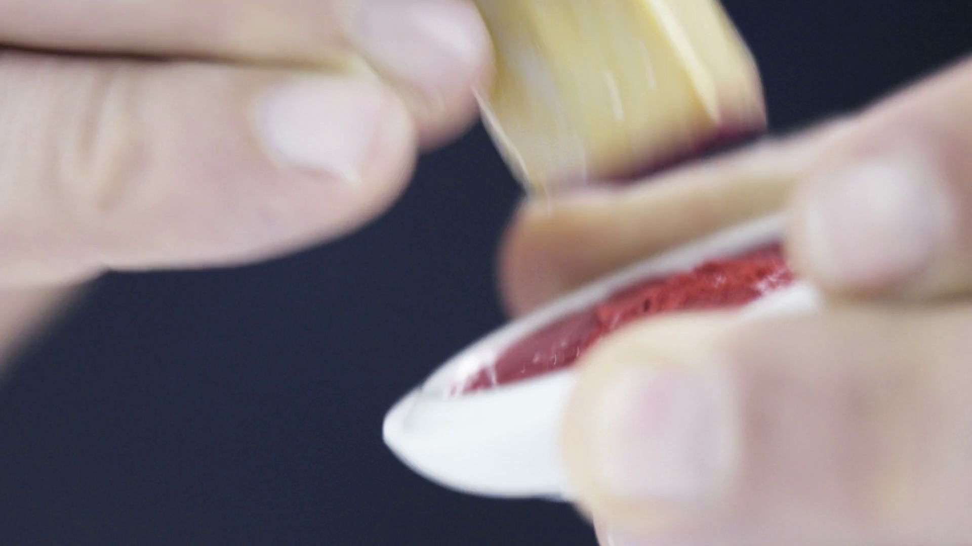 Close Up View Of Person Dipping Traditional Stock Footage SBV-349039913 ...