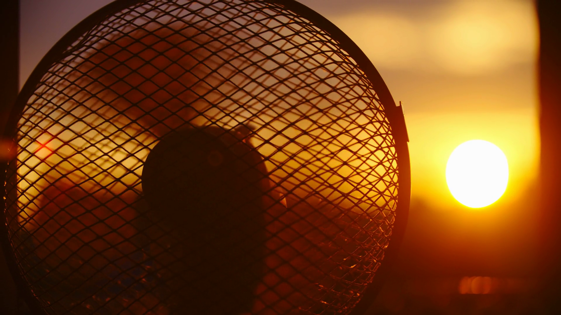 Fan Blowing At Sunset In Slow Motion 4k Stock Footage SBV-352655615 ...