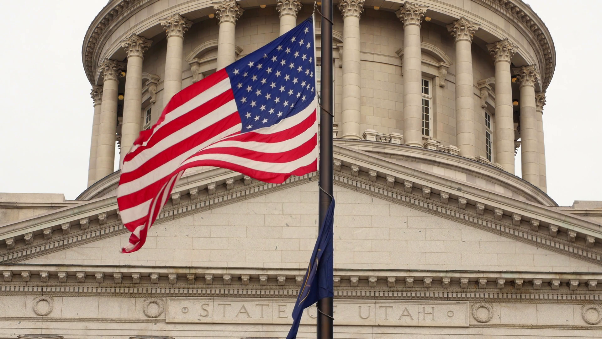 Utah State Capitol Government Building In Stock Footage SBV-305467502 ...