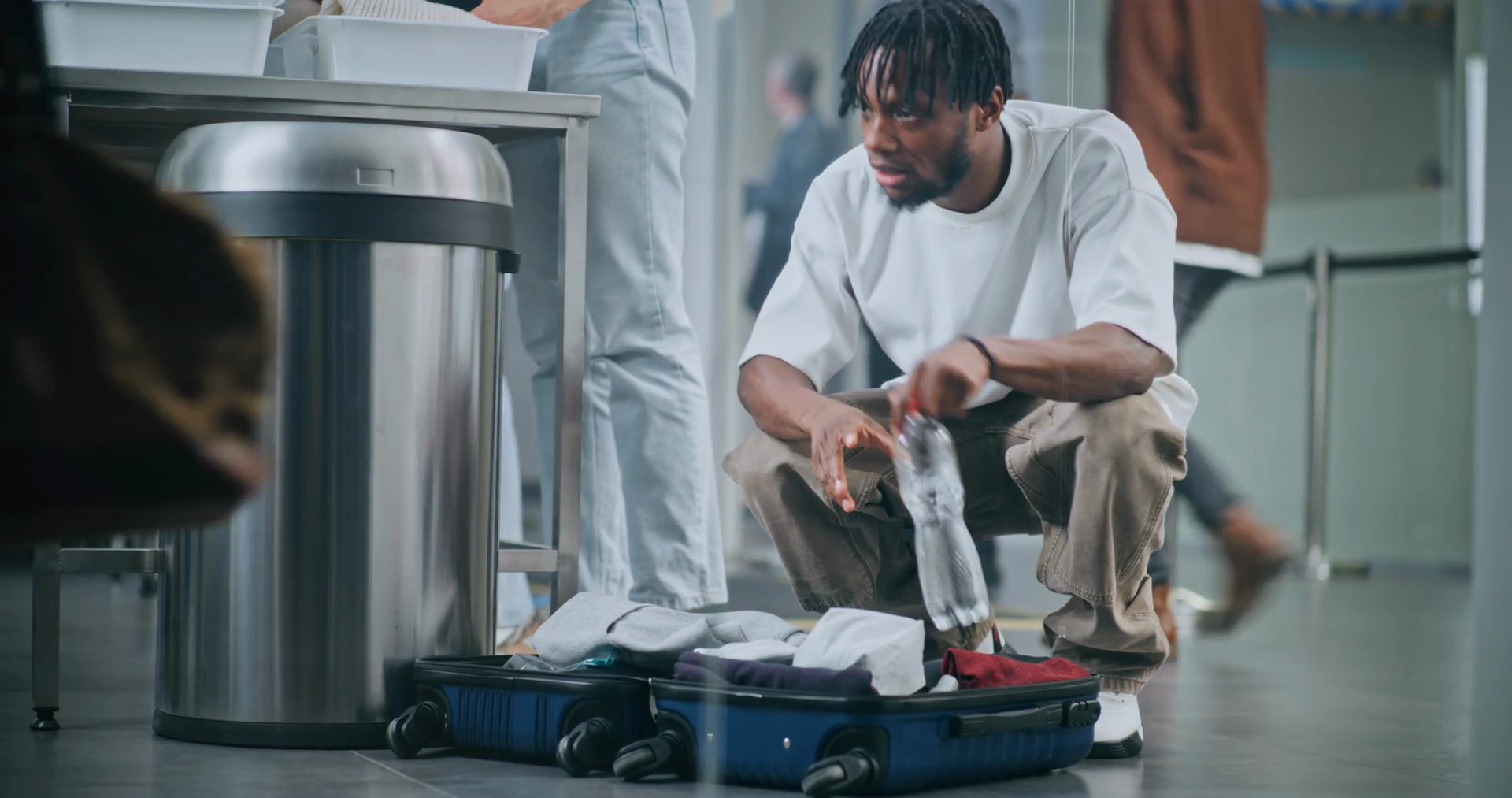 Airport Security Checkpoint: African Stock Footage SBV-351867564 ...