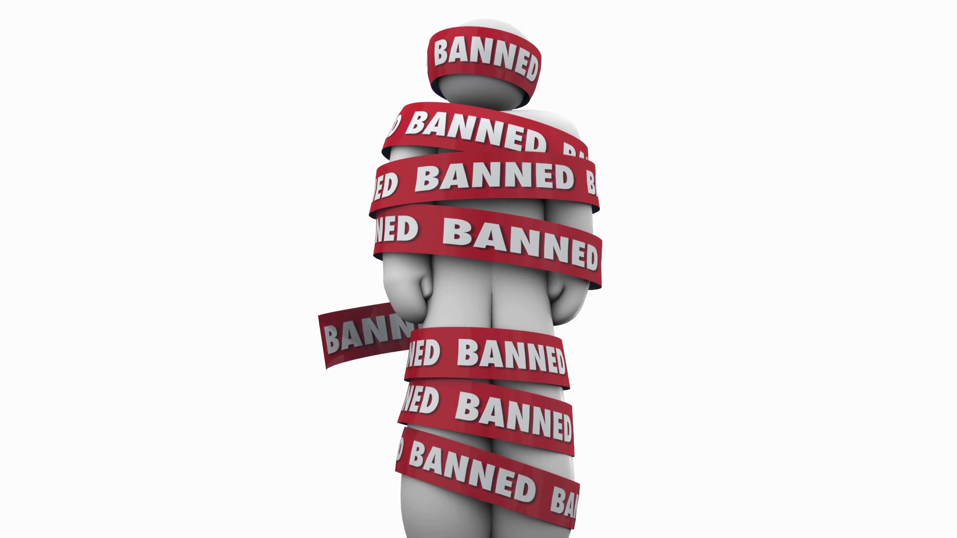 Banned Person Outlawed Restricted Illegal Stock Motion Graphics SBV ...