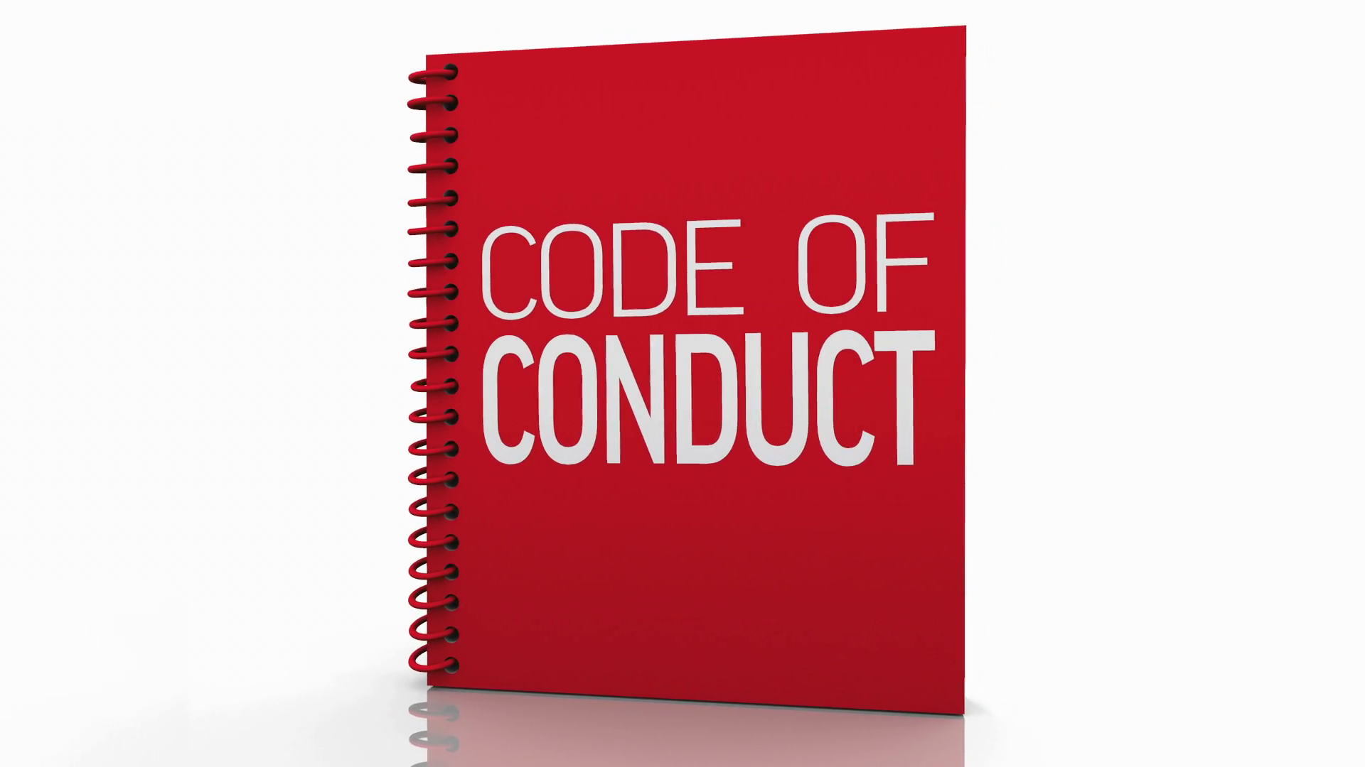 Code Of Conduct Book Manual Company Policy Stock Motion Graphics SBV ...