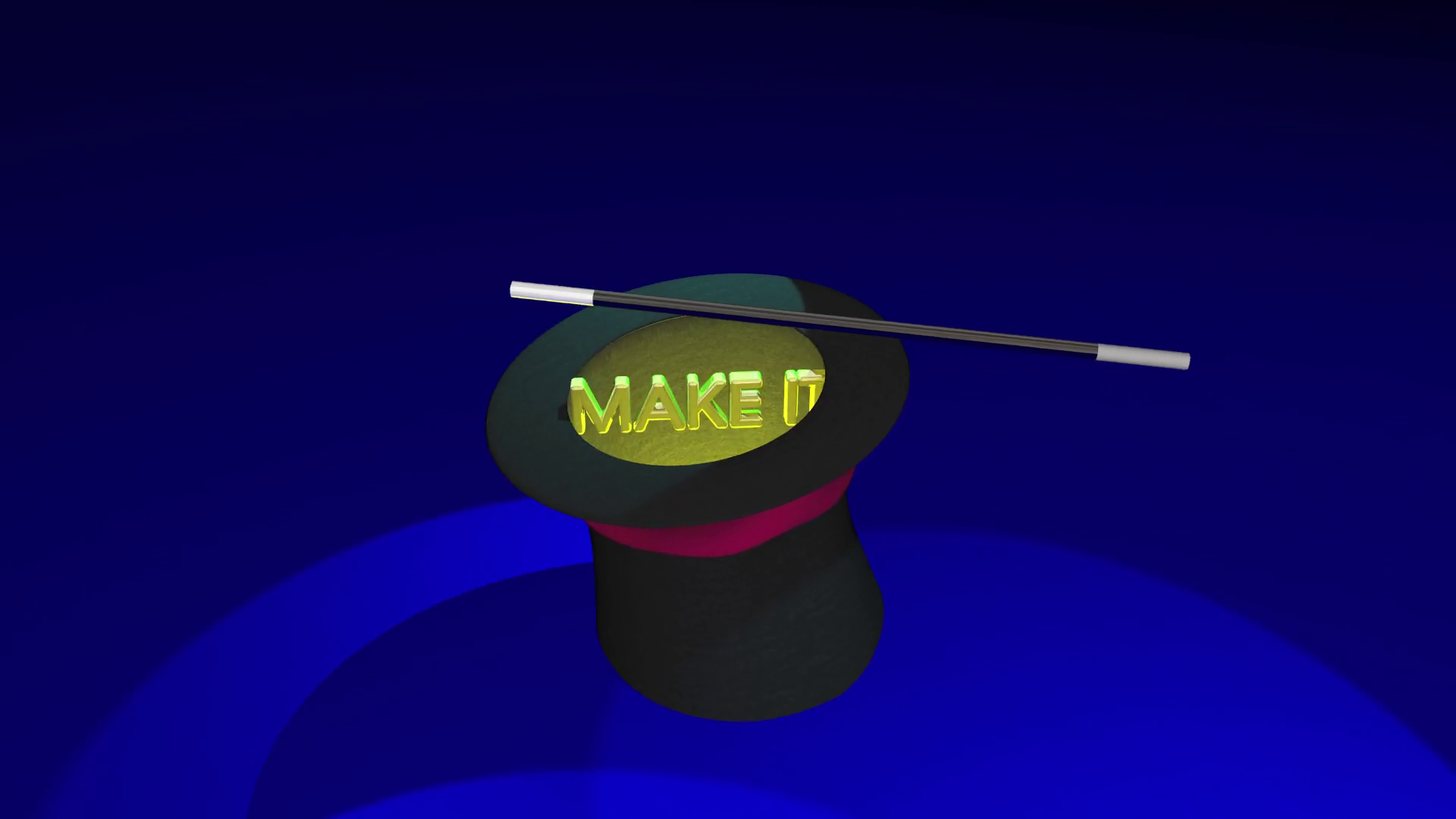 Make Disappear Go Away Magic Hat Trick Wand Stock Motion Graphics SBV ...