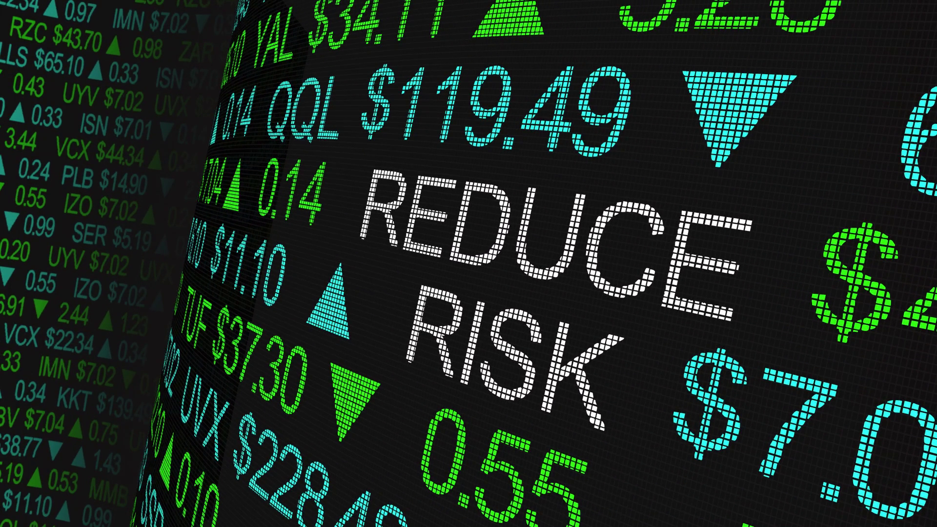 Reduce Risk Stock Market Loss Diversify Stock Motion Graphics SBV ...