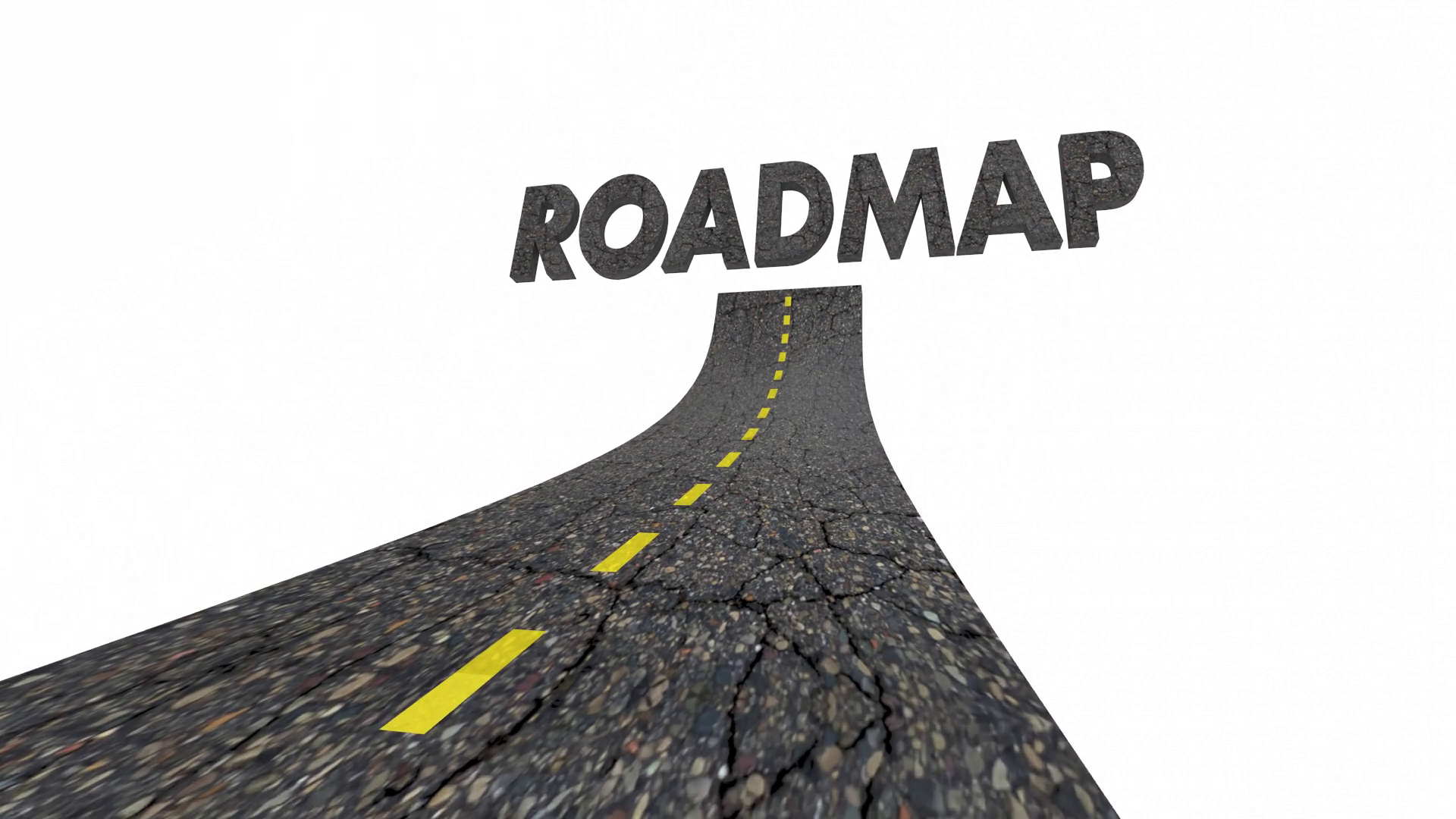 Road Map Travel Goal Route Destination Words Stock Motion Graphics SBV ...
