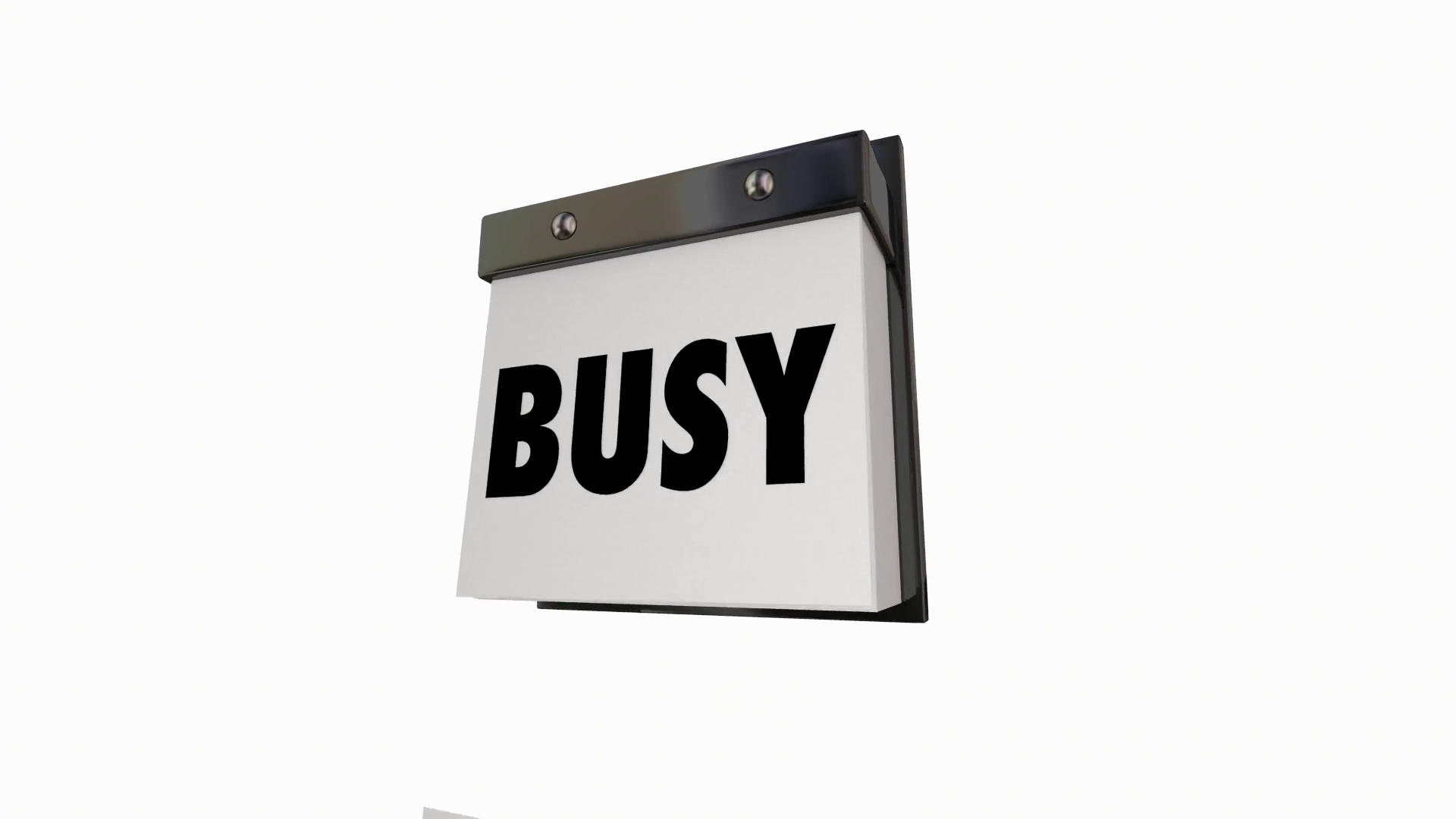 Too Busy Calendar Days Dates Schedule Stock Motion Graphics SBV ...