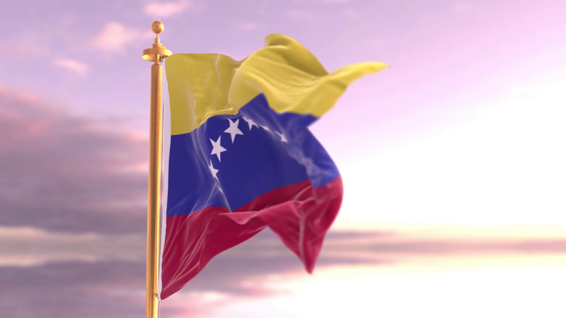 Venezuela Flag Waving In Wind 4 K Cinematic Stock Motion Graphics SBV ...