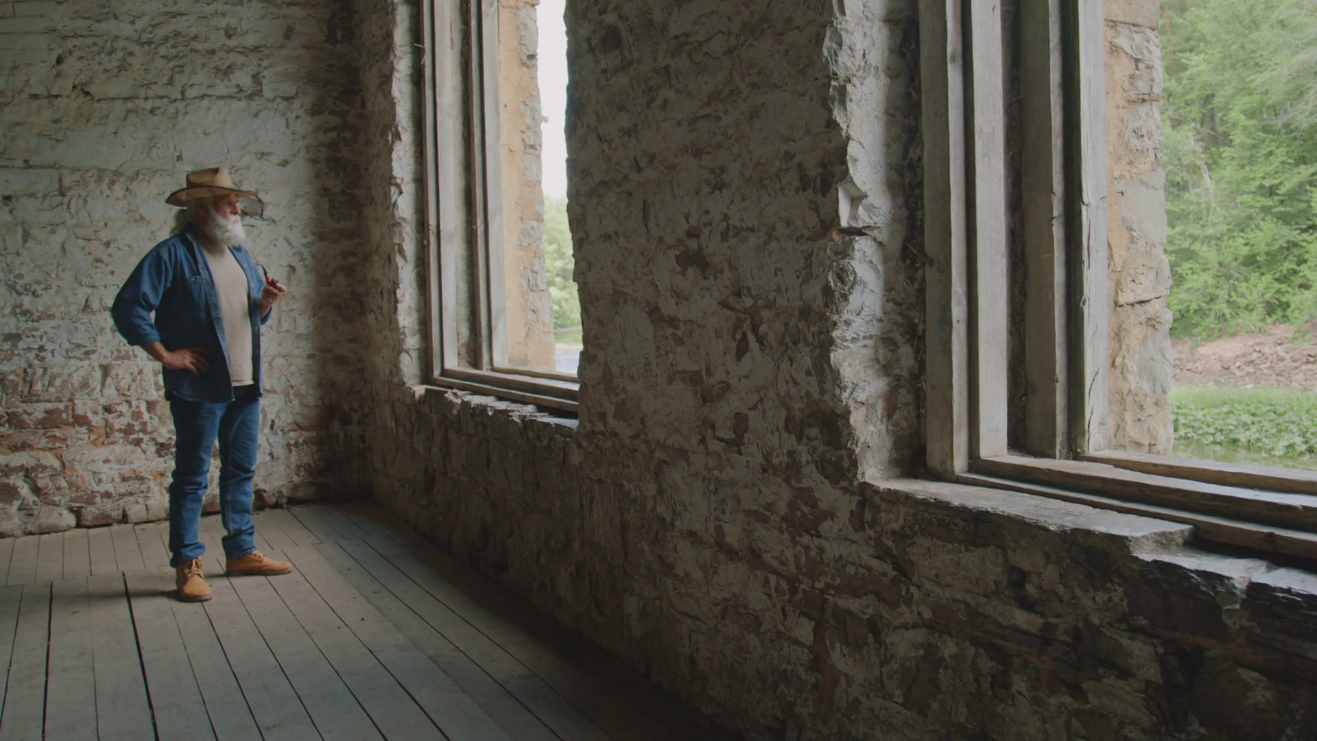 Very Long Shot Of Senior Handyman Standing Stock Footage SBV-348656209 ...
