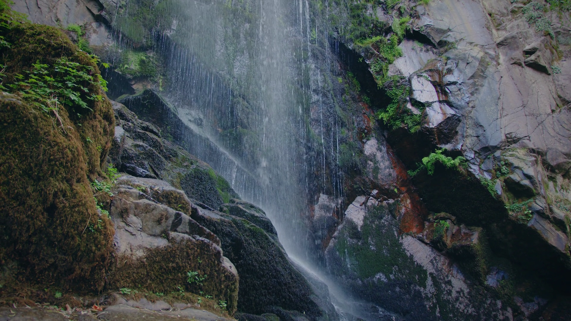 Beautiful Waterfall In Galicia Water Hitting Stock Footage SBV ...