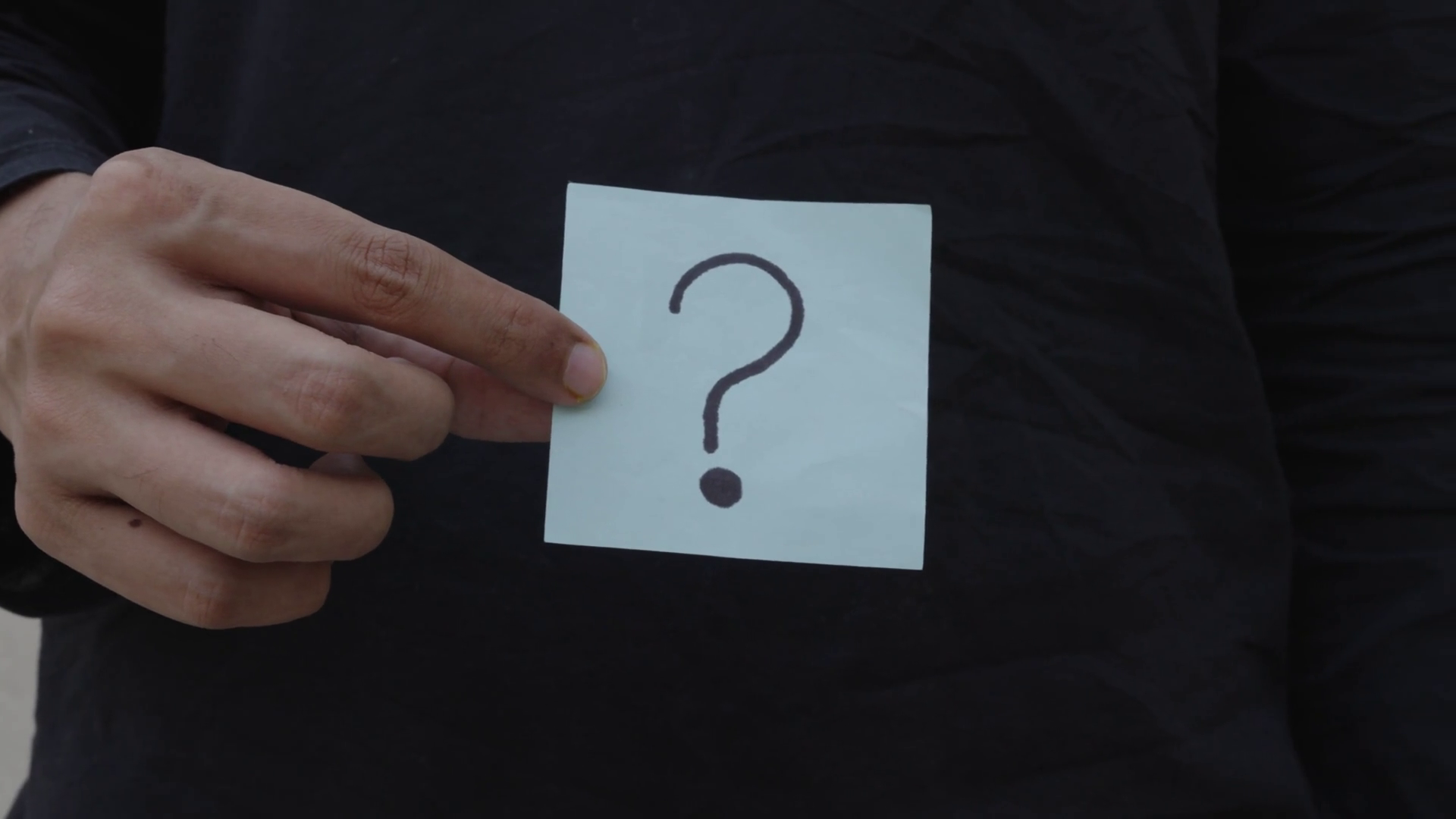 Question Mark Sign In Hand Faq Inquiry Symbol Stock Footage SBV ...