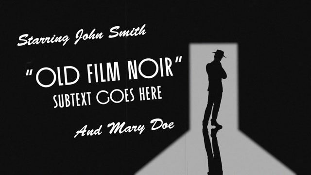 Royalty-Free Old Movie Intro Templates - Storyblocks